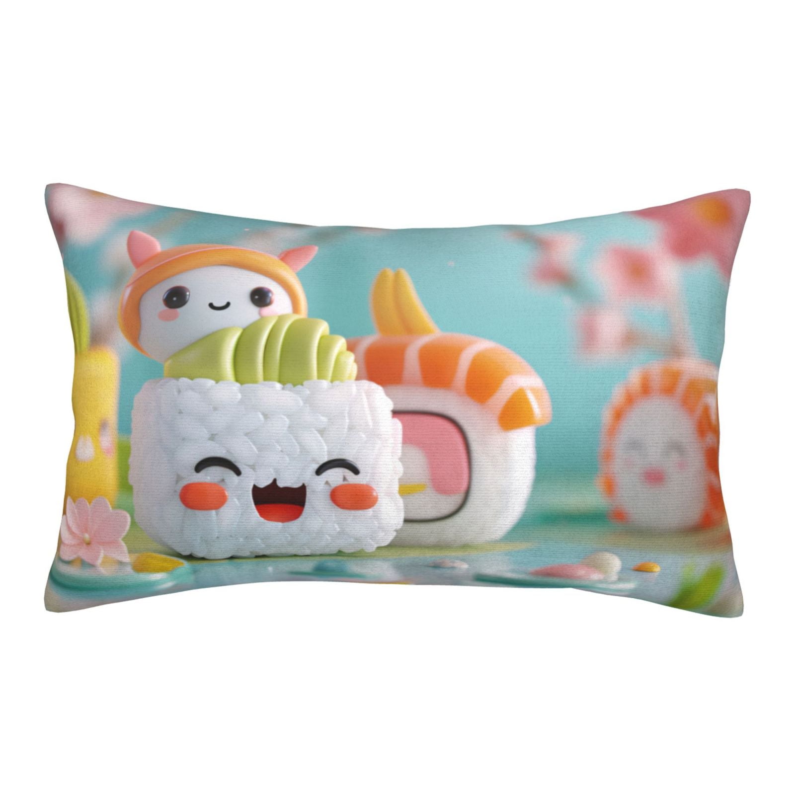 Fotbe Kawaii Sushi Characters Delight Pillow Cases - Envelope Closure ...