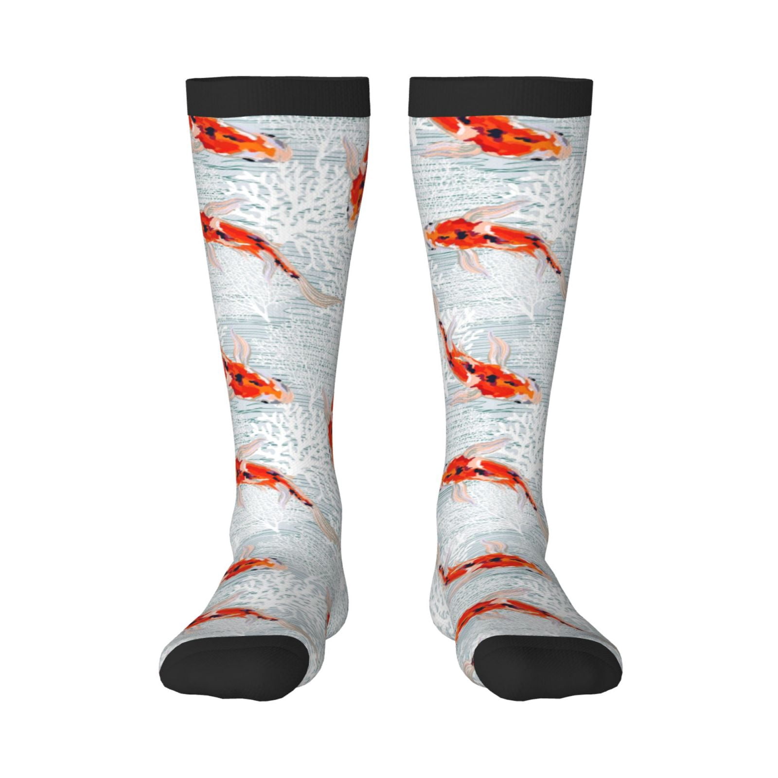 Fotbe Koi Fish Corals,Spring Summer print Women's Men's Novelty Crew ...