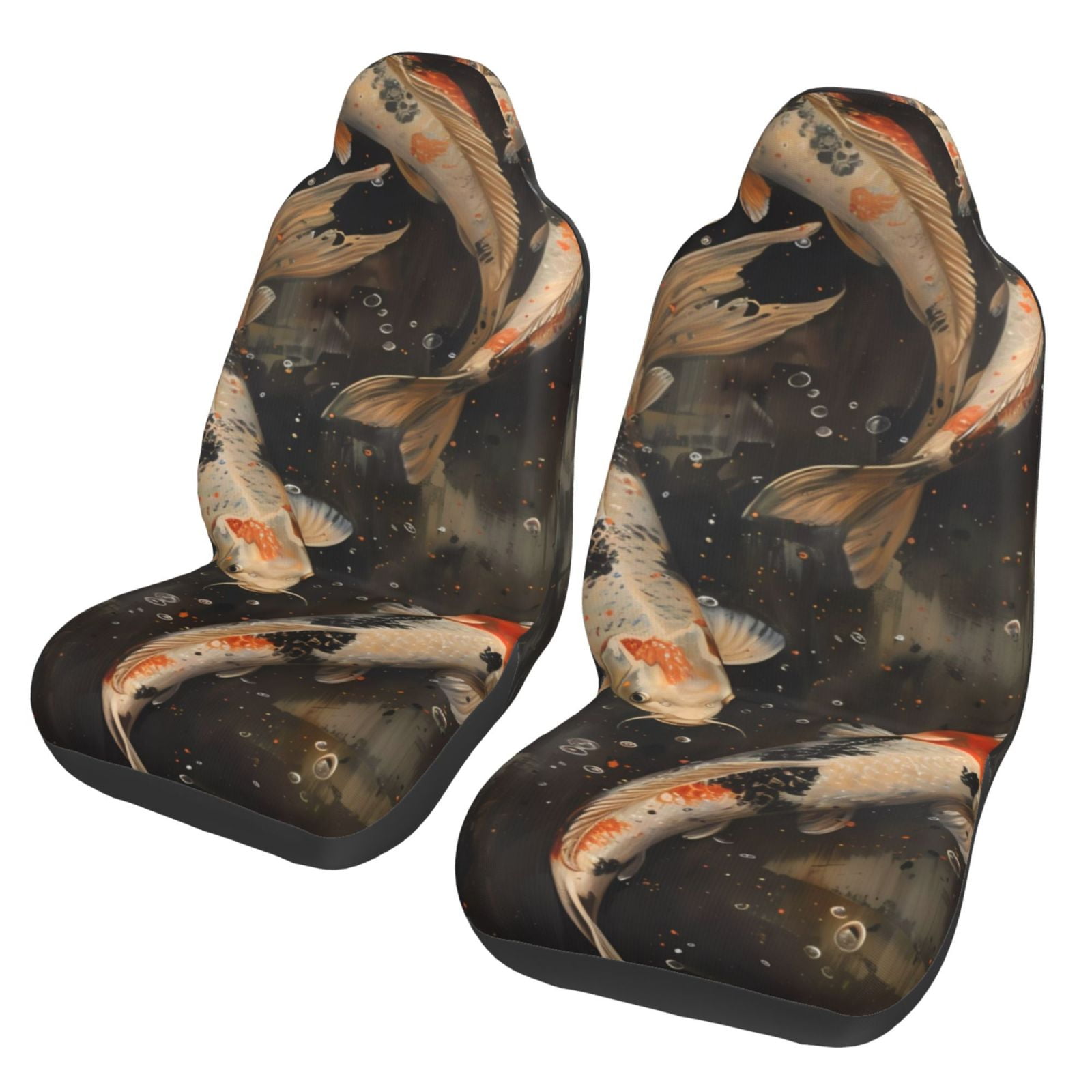 Fotbe Koi Fish Tranquility Pattern Automotive Seat Covers for Cars ...