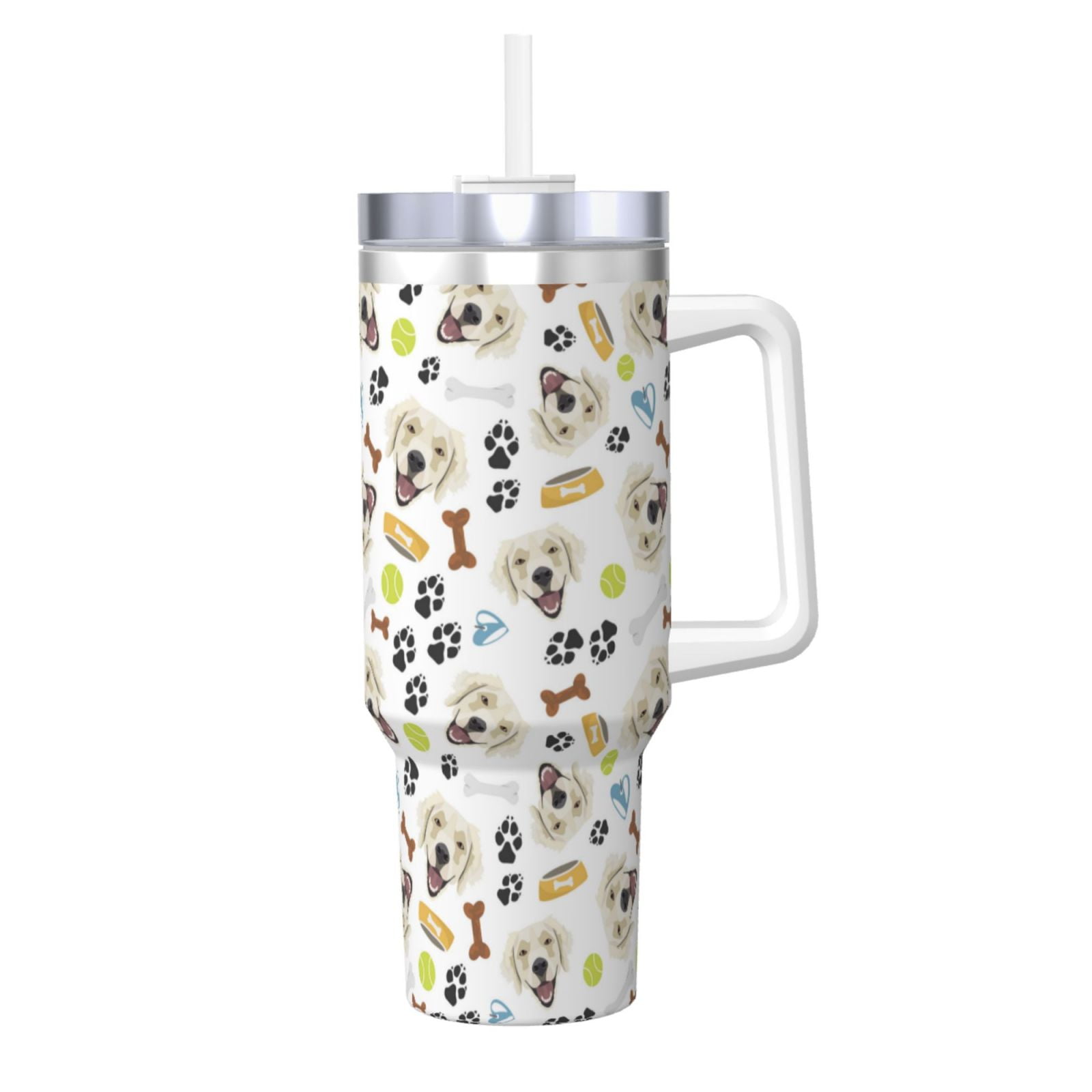 Fotbe Labrador Retriever Dog Pattern 40oz Ice Bully With Handle And ...