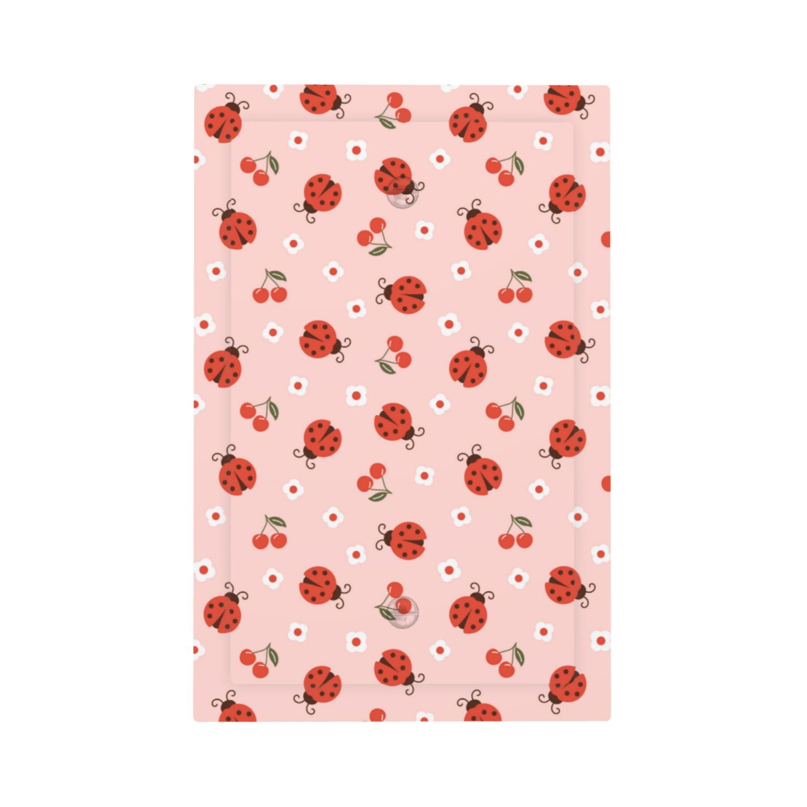 Fotbe Ladybug With Flower Print Duplex Receptacle Wall Plate, 1-Gang 5. ...