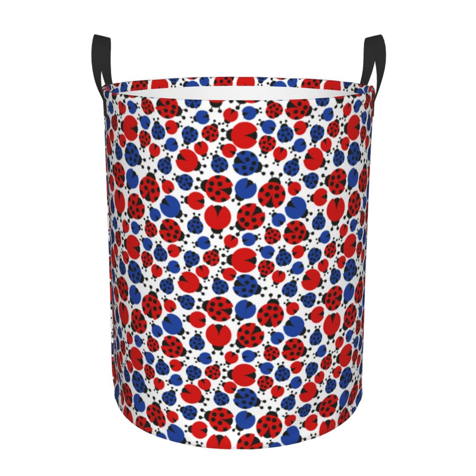 Fotbe Ladybugs Pattern Laundry Basket with Handles, Waterproof Large ...