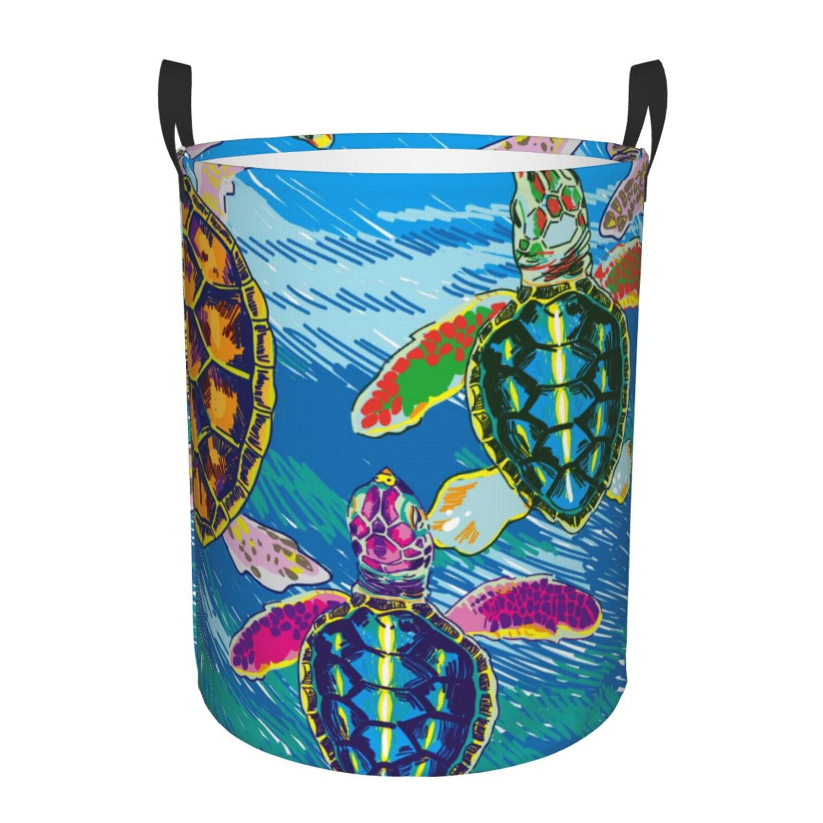 Fotbe Laundry Hamper With Durable Leather Laundry Basket Little Sea ...