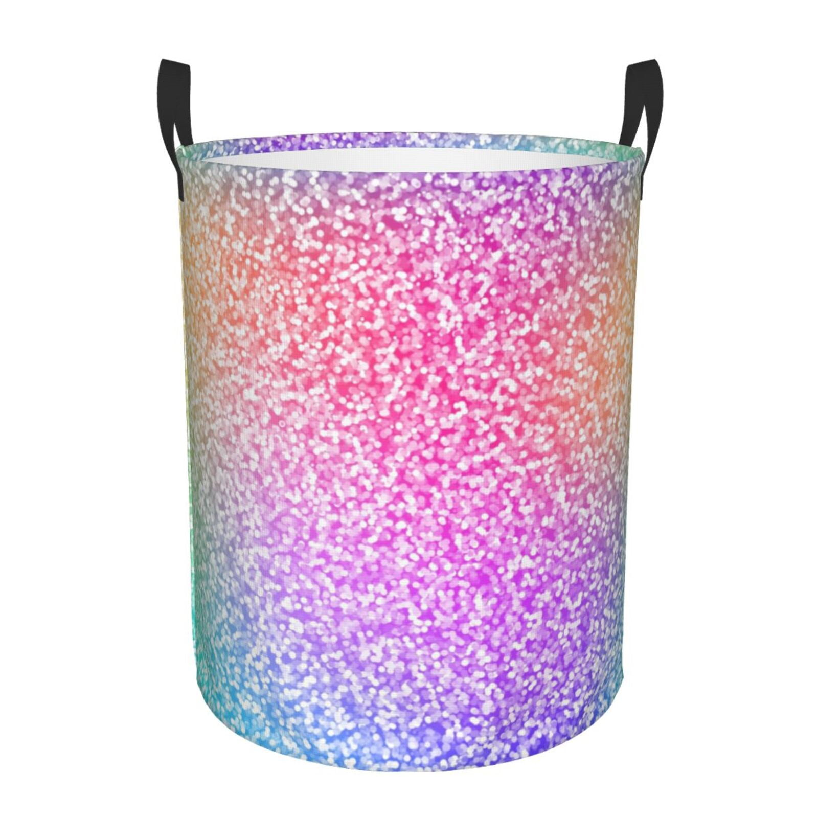 Fotbe Laundry Hamper With Durable Leather Laundry Basket Colorful ...