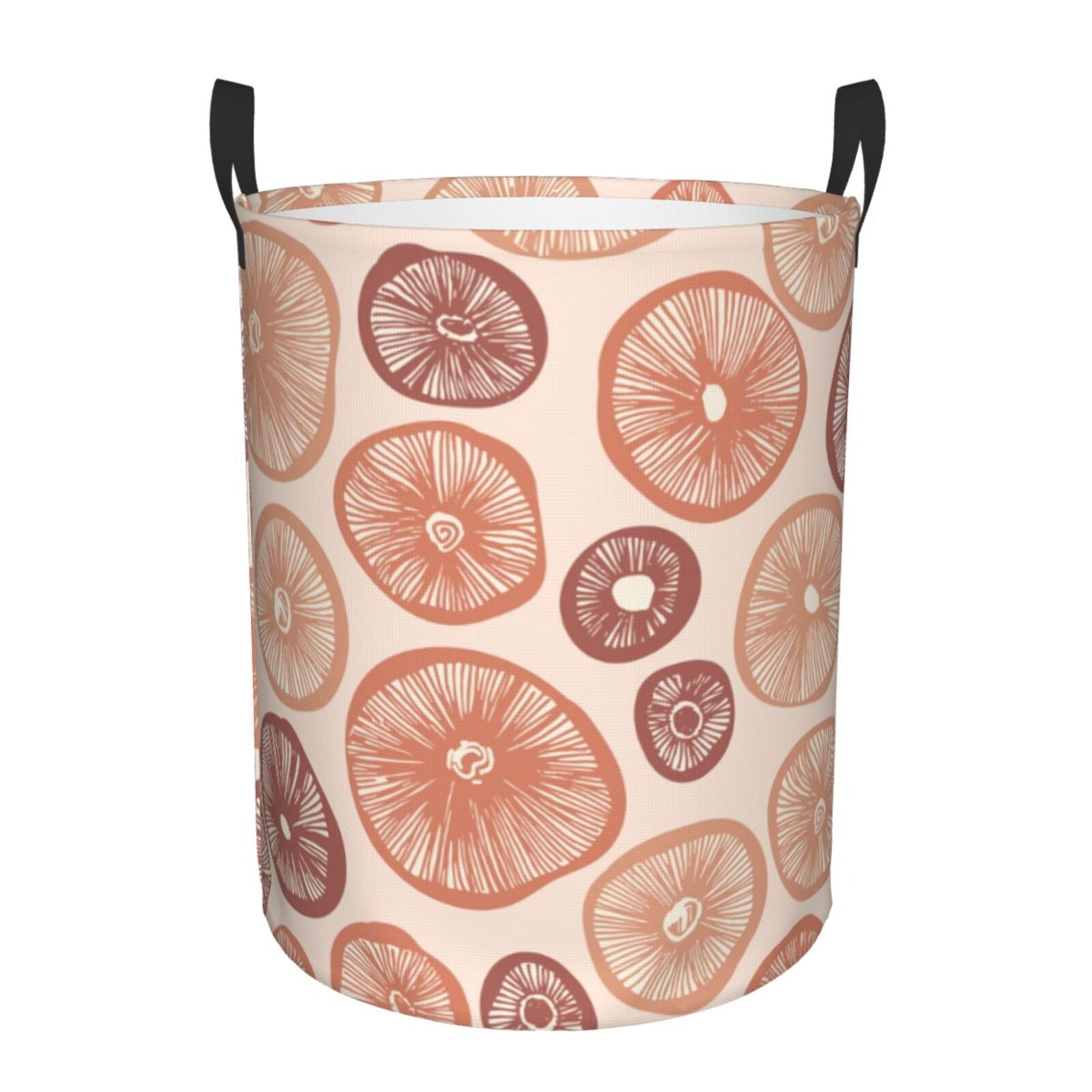 Fotbe Laundry Hamper With Durable Leather Laundry Basket Mushrooms2 ...