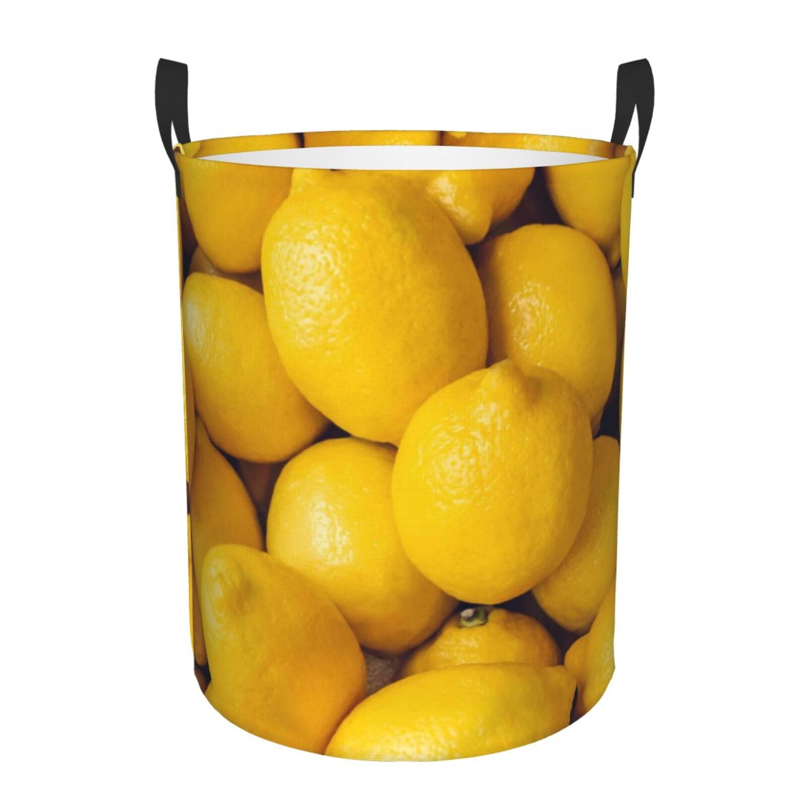 Fotbe Laundry Hamper With Durable Leather Laundry Basket Ripe Yellow ...