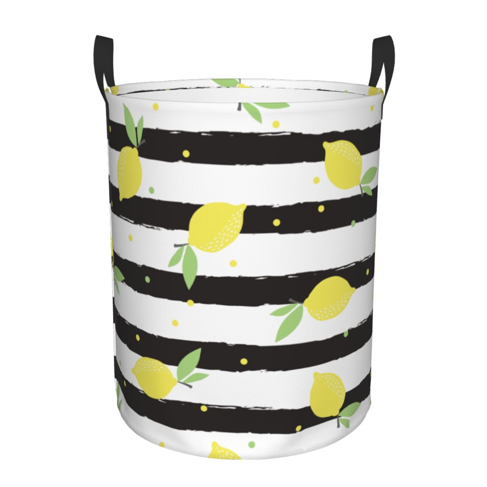 Fotbe Laundry Hamper With Durable Leather Laundry Basket Lemon ...