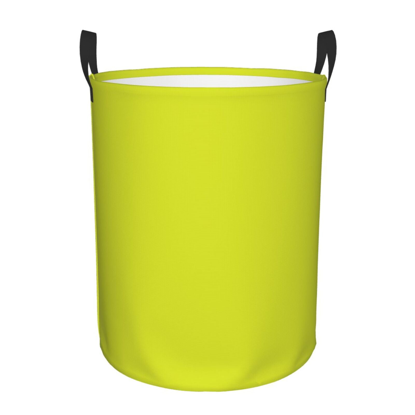 Fotbe Laundry Hamper With Durable Leather Laundry Basket Yellow ...