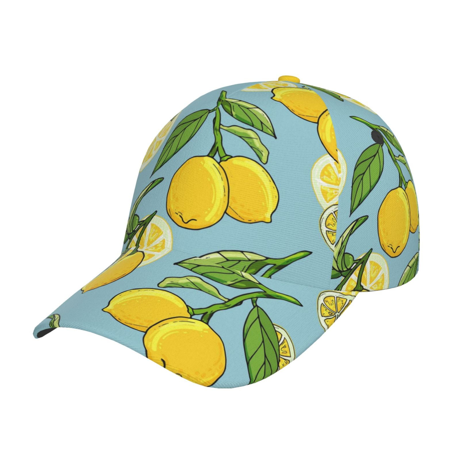 Fotbe Lemon Baseball Cap, Lemon Print Dad Hat,Outdoor Hat,Adjustable ...