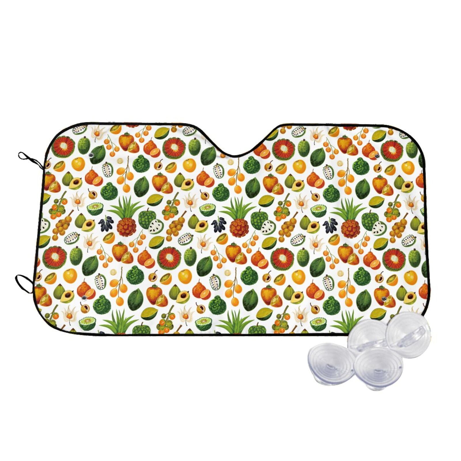 Fotbe Lemon Fruits Vegetables Car Windshield Sunshade | Sun Visor ...