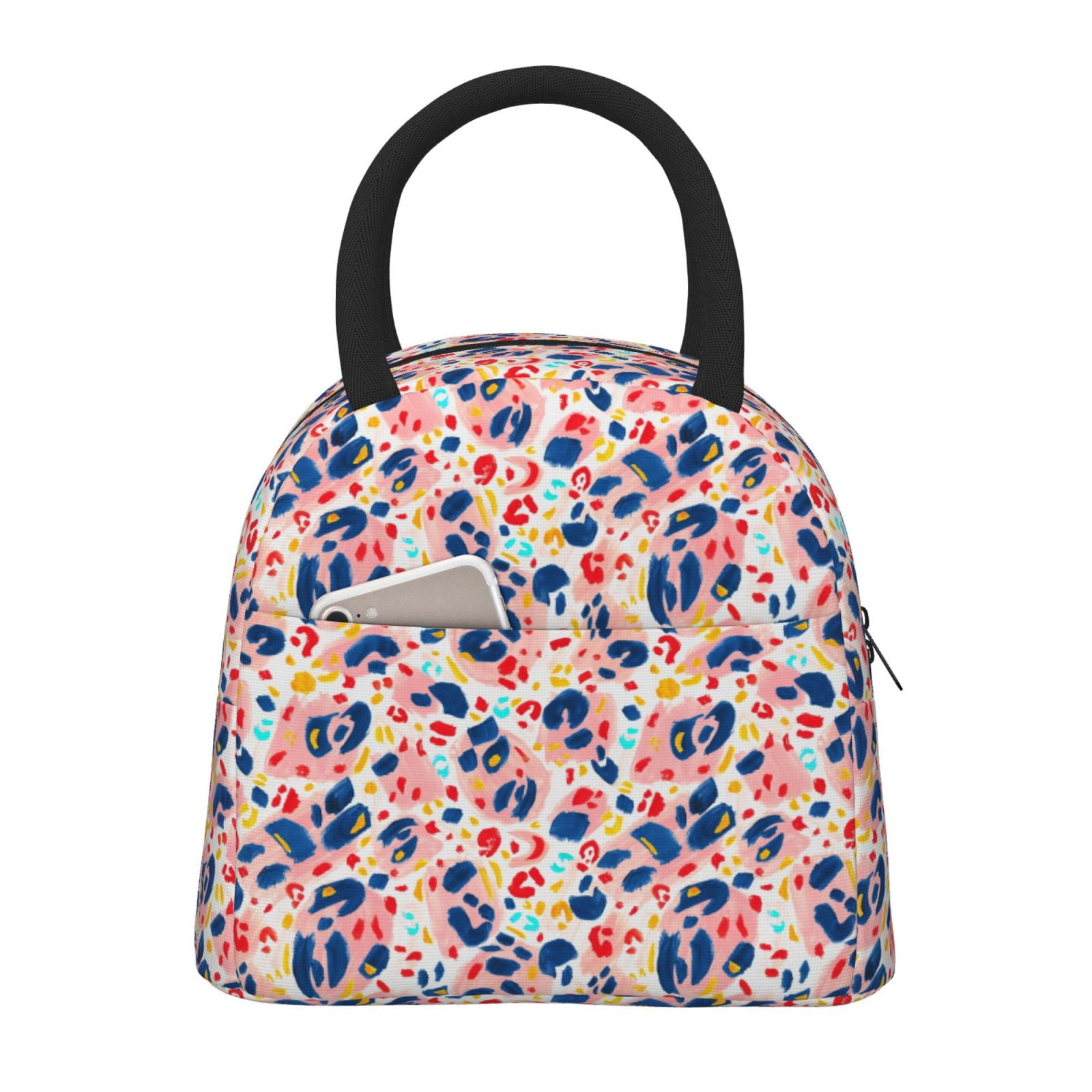 Fotbe Leopard Print (2) Pattern Lunch Bag, Insulated Lunch Box, Small ...