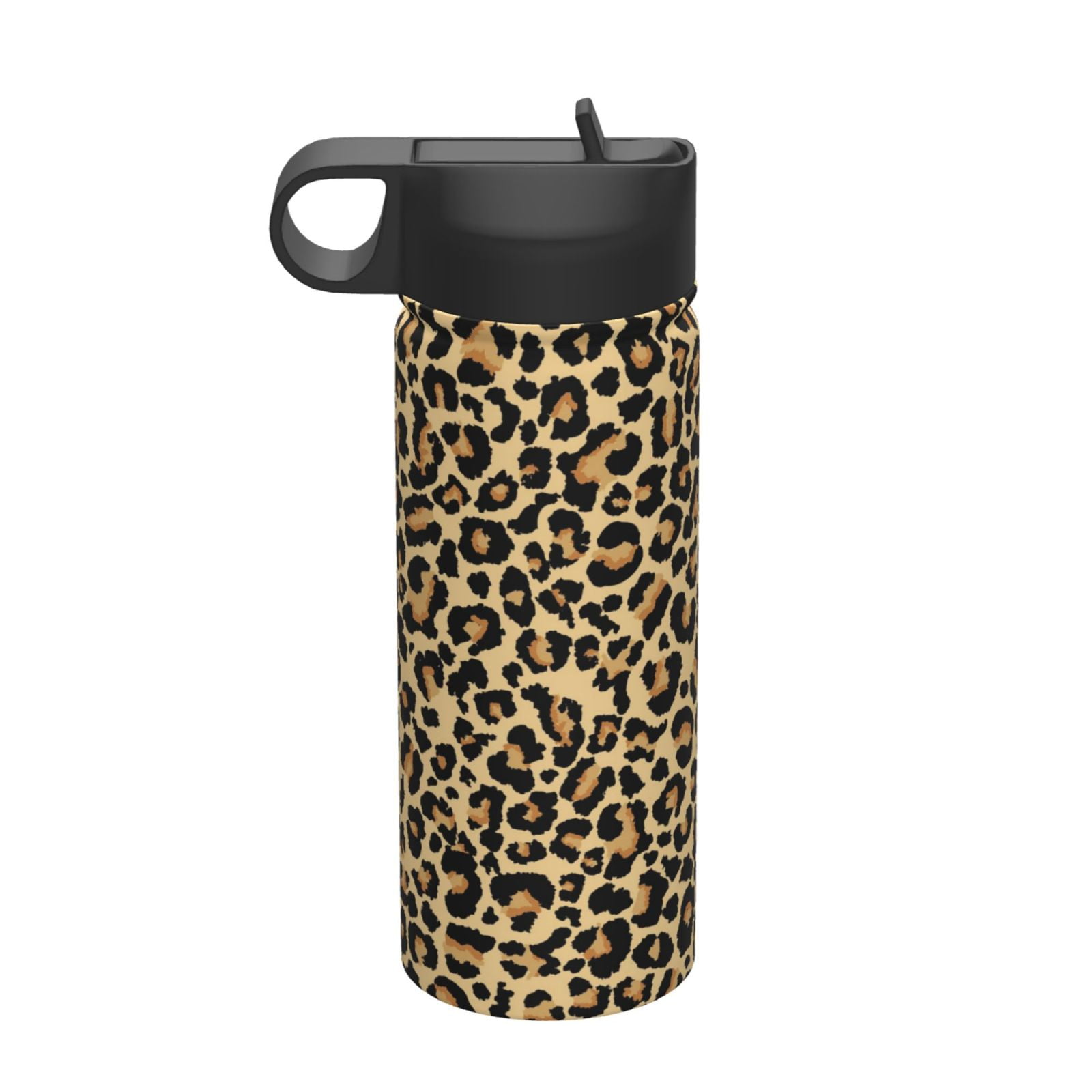 Fotbe Leopard Print Pattern 18oz Sports Insulated Kettle Stainless ...