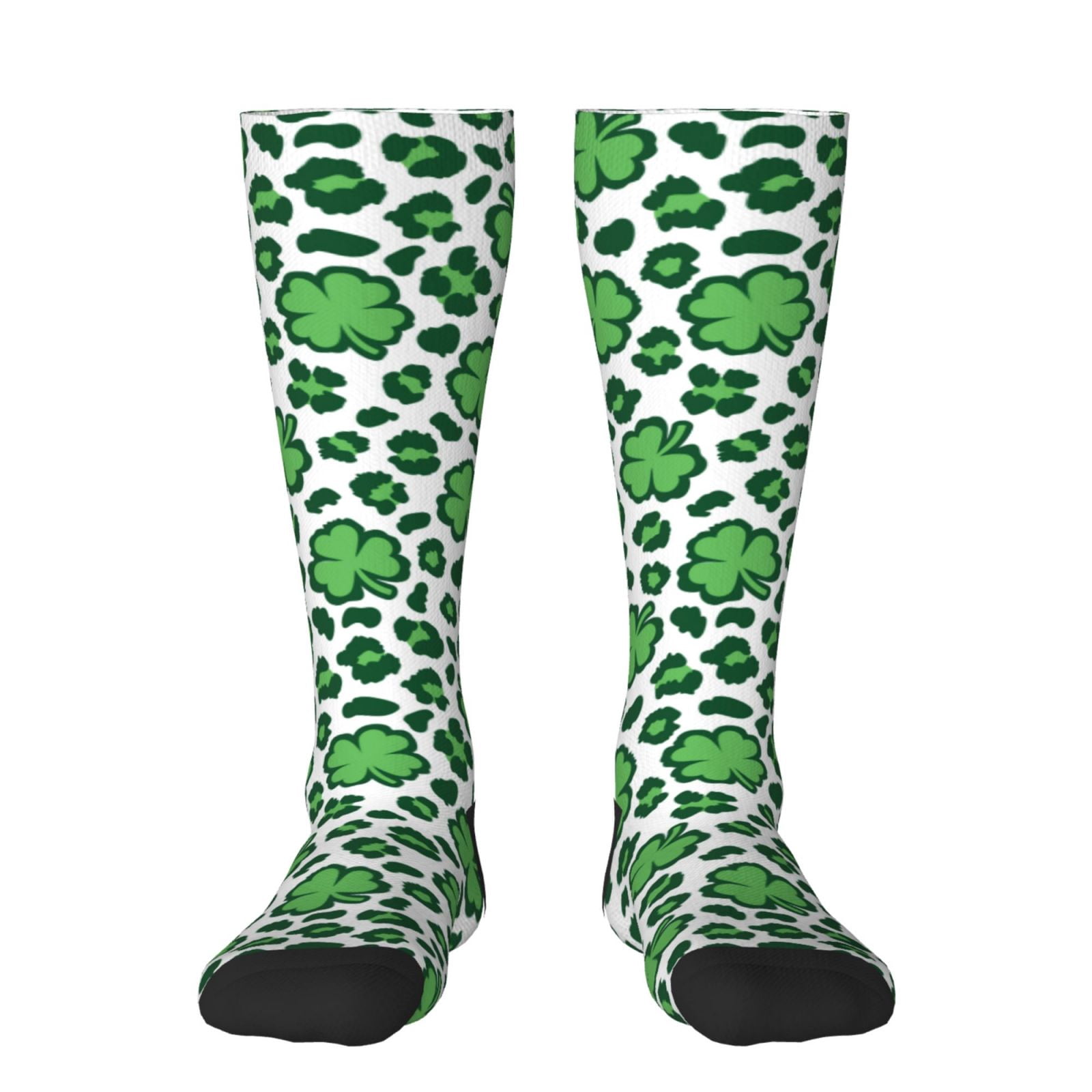 Fotbe Leopard print St. Patrick's Day print Women's Men's Novelty Crew ...
