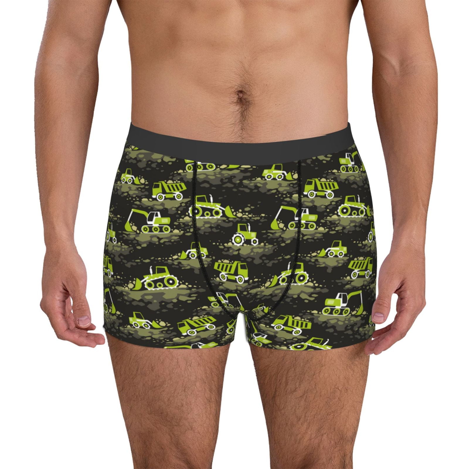 Fotbe Light Green Excavator Men’s Total Support Pouch Boxer Briefs, X ...