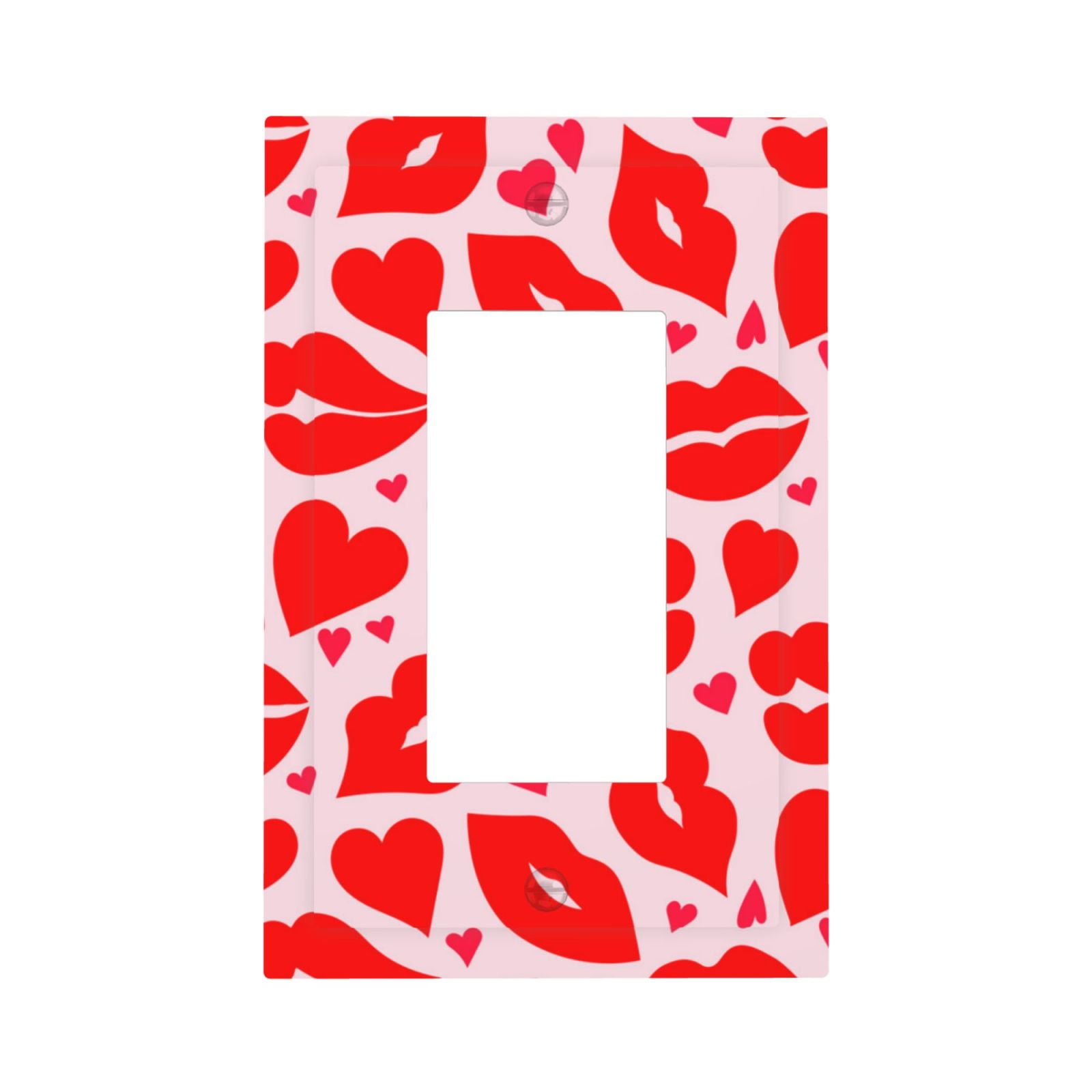 Fotbe Lips Kiss Print Duplex Receptacle Wall Plate, 1-Gang 5.0" x3.0 ...