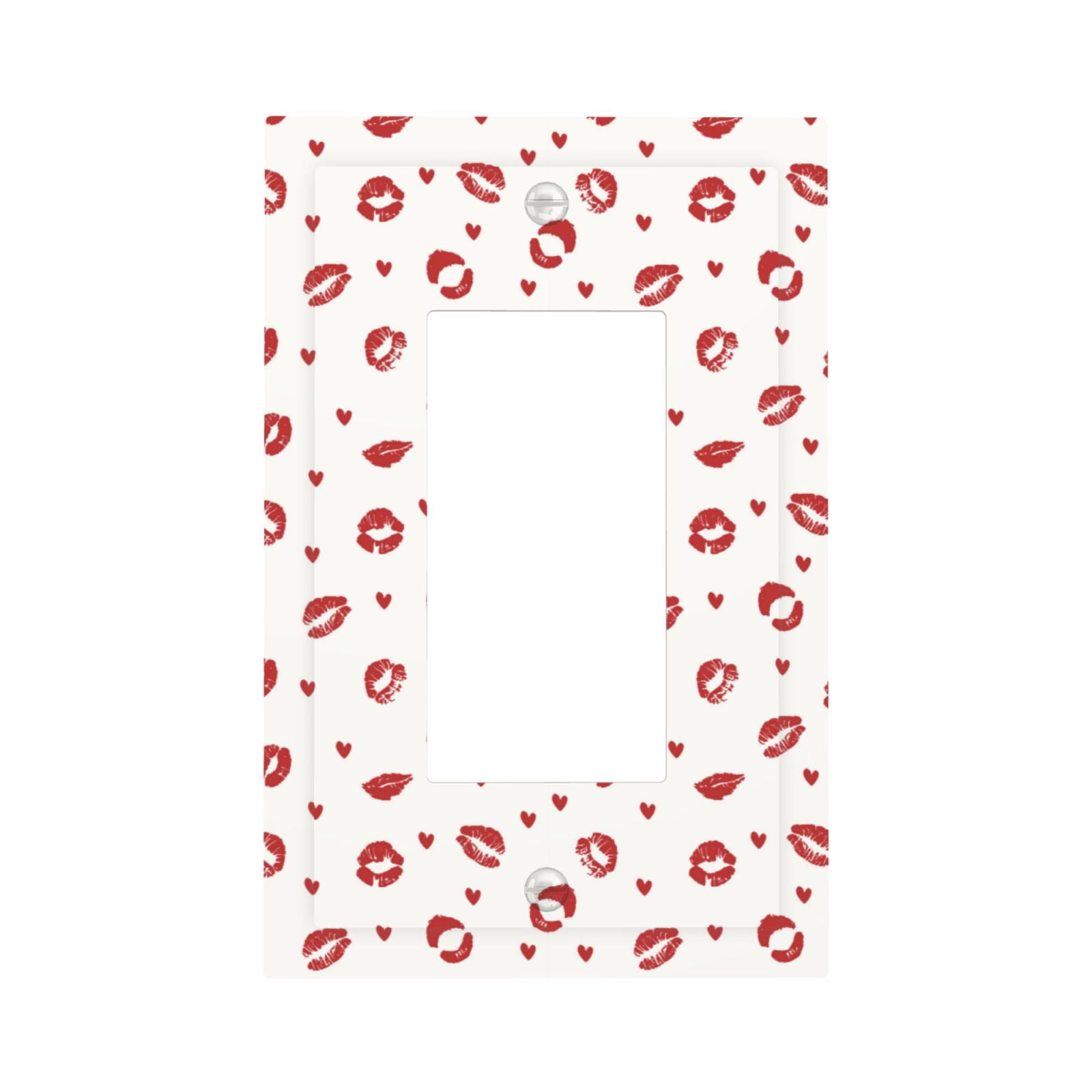 Fotbe Lips Kiss Print Duplex Receptacle Wall Plate, 1-Gang 5.0" x3.0 ...