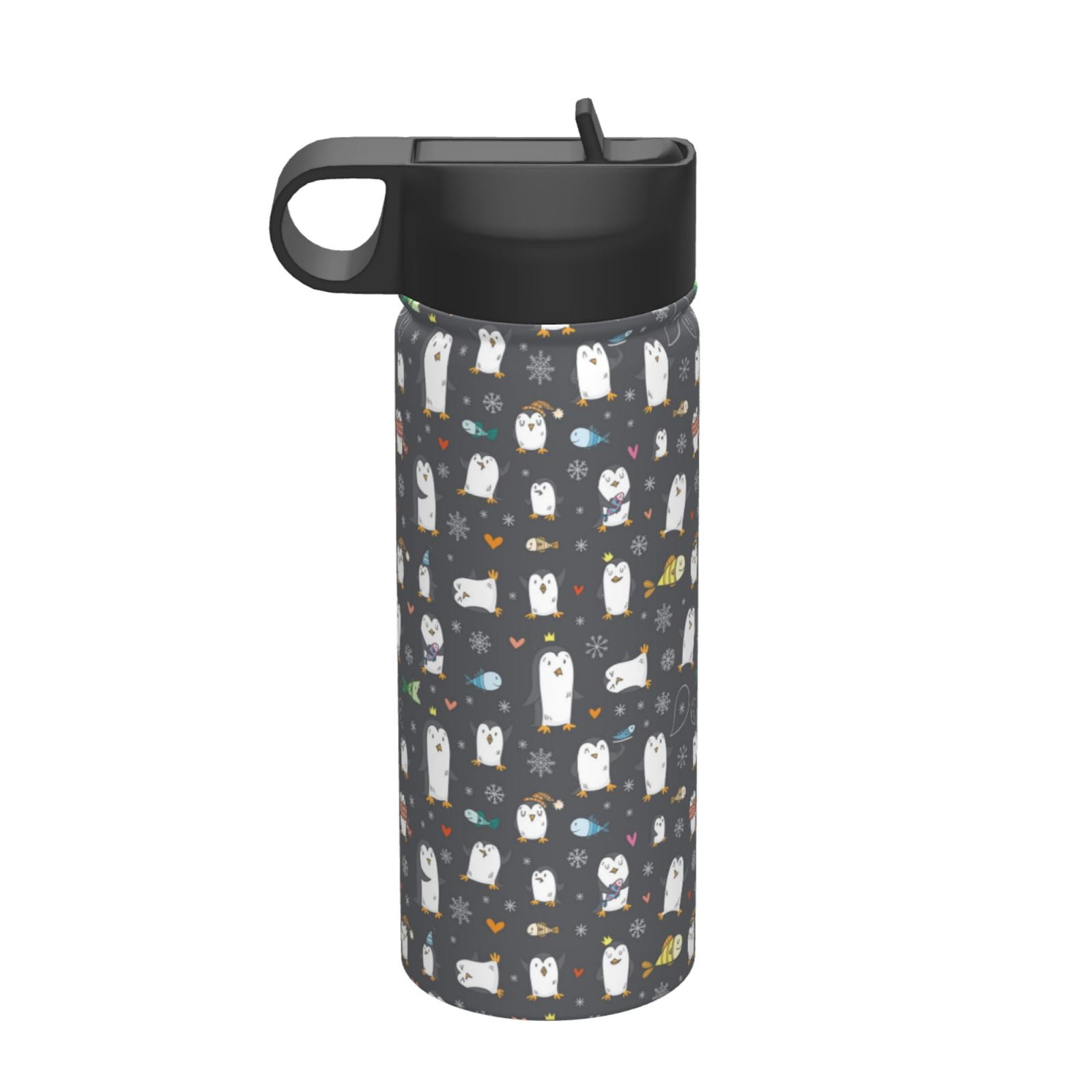 Fotbe Lovely Penguin Pattern 18oz Sports Insulated Kettle Stainless ...