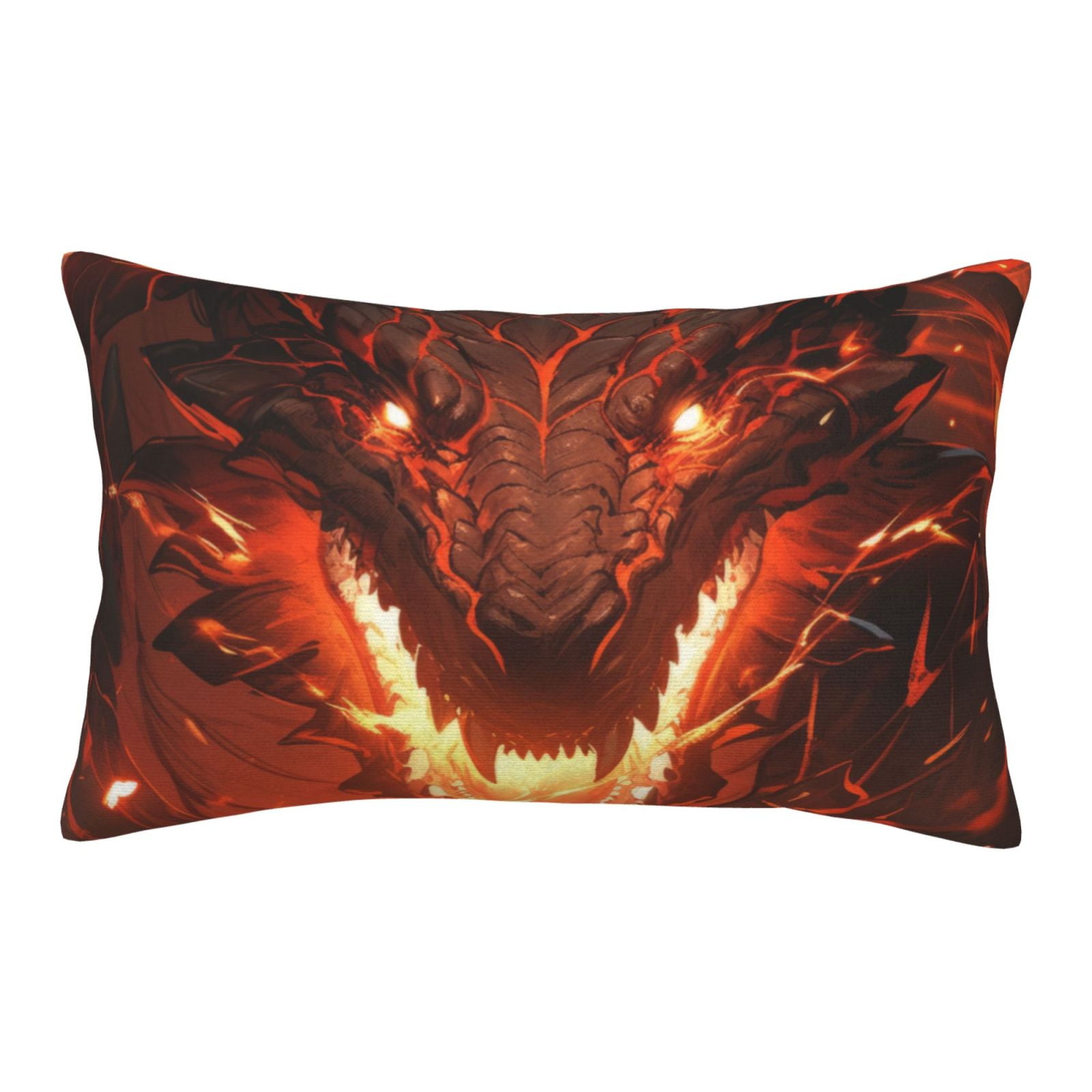 Fotbe Magma Fire Black Dragon Pillow Cases - Envelope Closure - Luxury ...