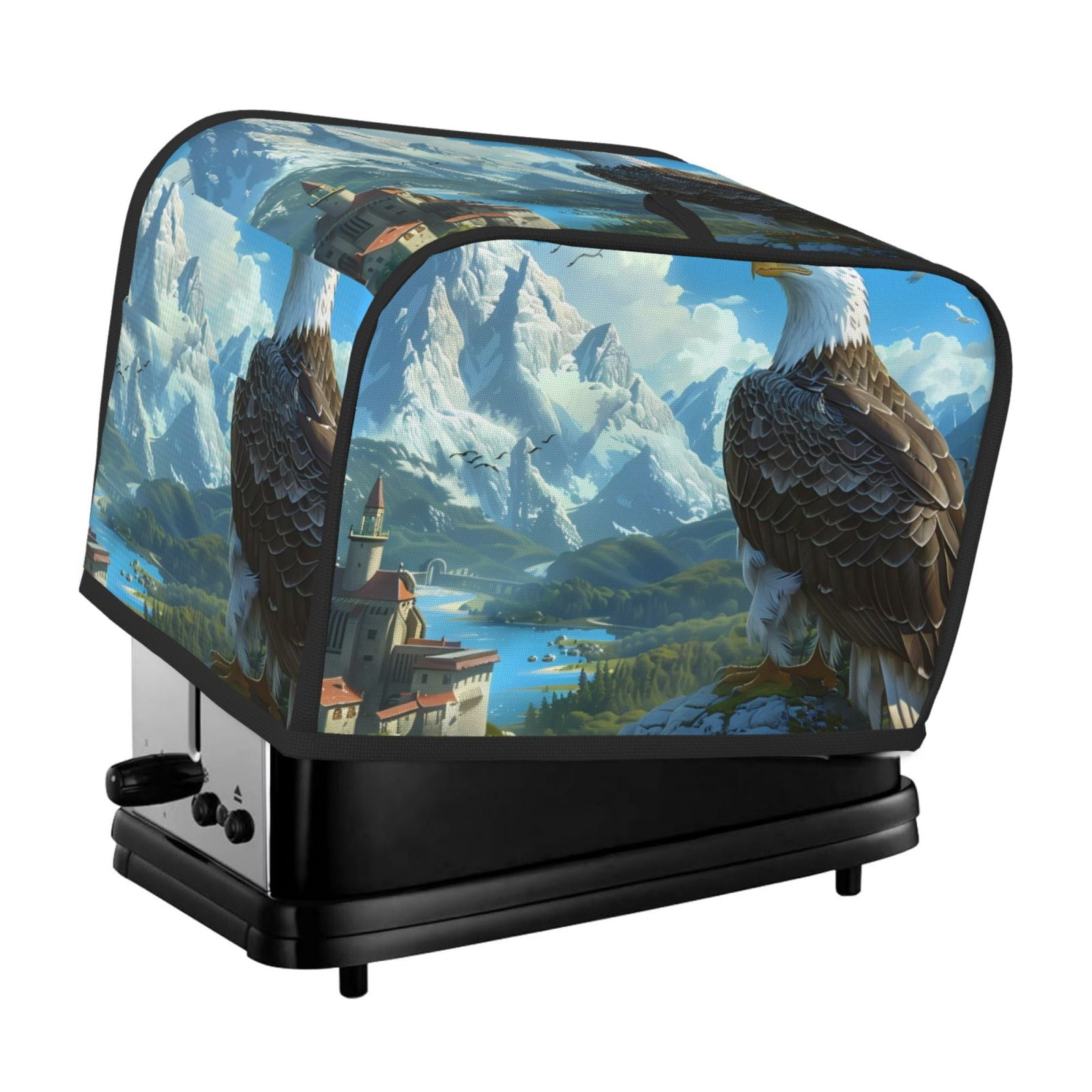 Fotbe Majestic Eagle Over Castle for Two Slice Toaster Cover ...