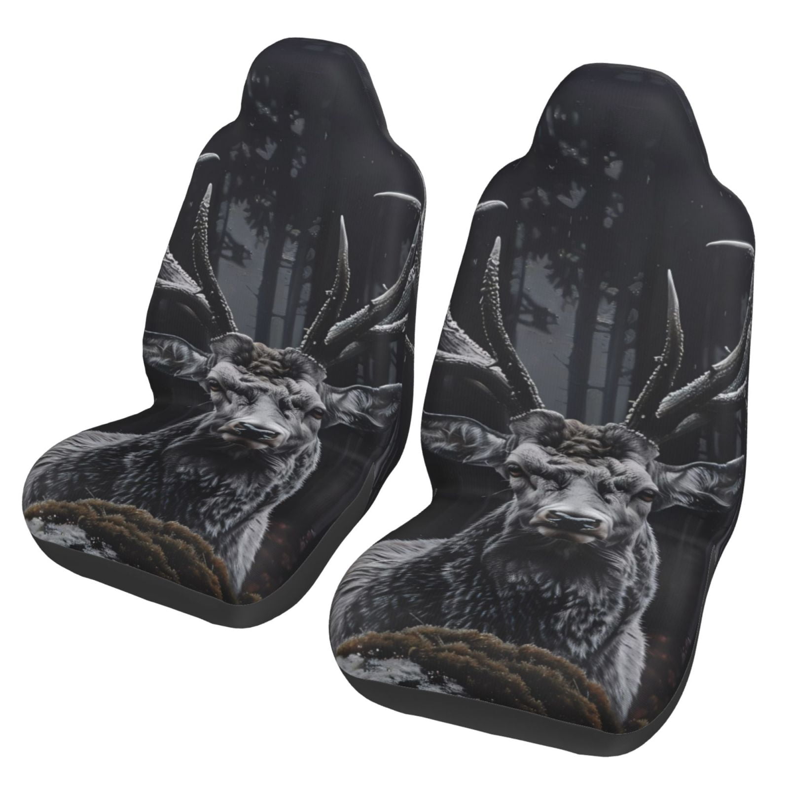 Fotbe Majestic Forest Stag Pattern Automotive Seat Covers for Cars ...