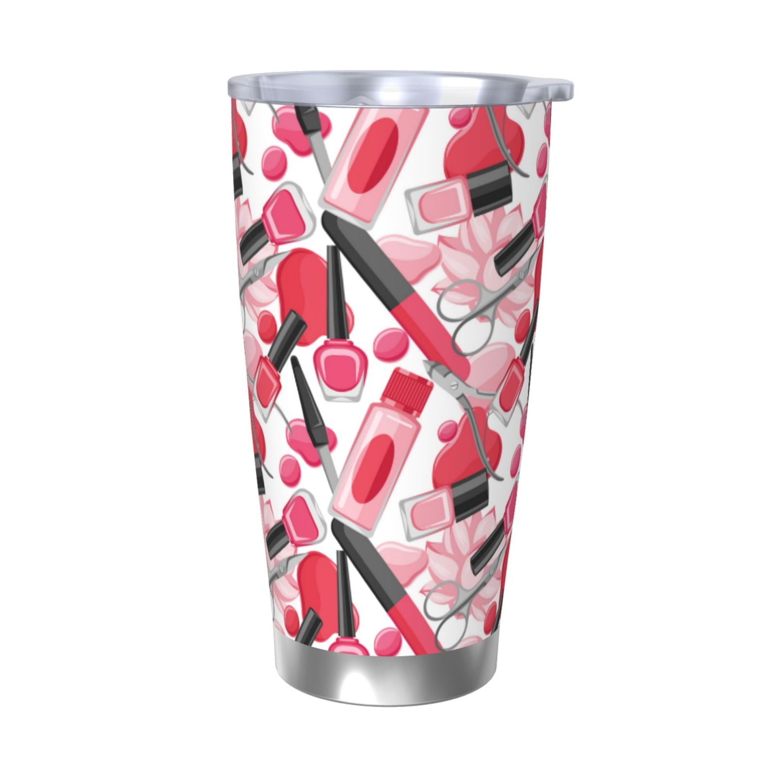 Fotbe Makeup Pattern 20 oz Tumbler Stainless Steel Vacuum Insulated ...
