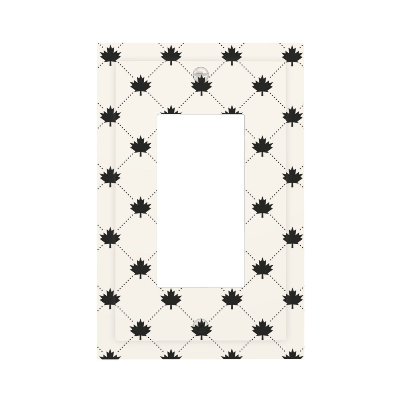 Fotbe Maple plaid Print Duplex Receptacle Wall Plate, 1-Gang 5.0" x3.0 ...
