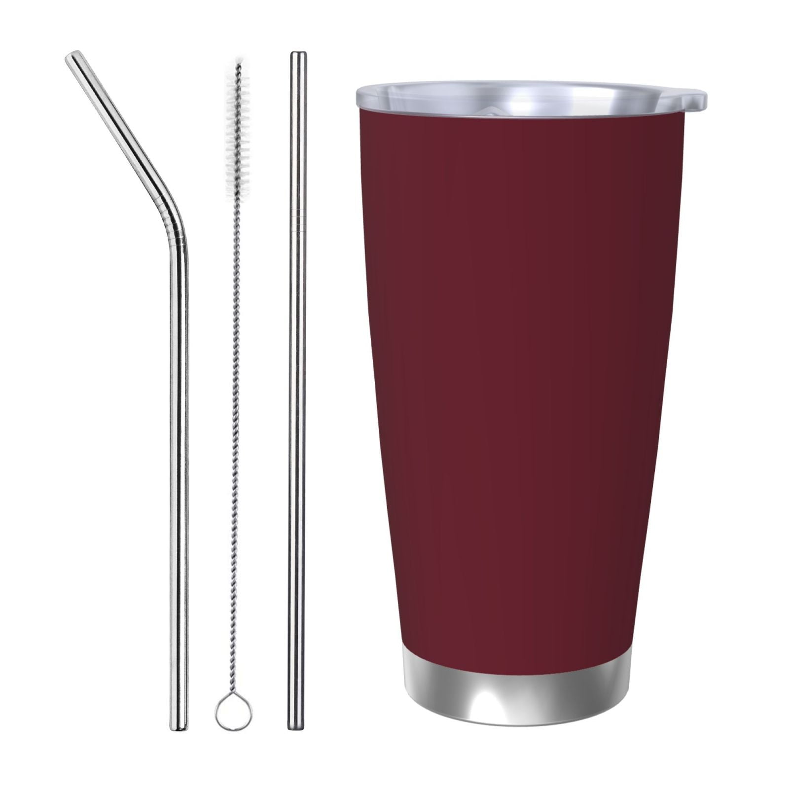 Fotbe Maroon Pattern 20 oz Tumbler Stainless Steel Vacuum Insulated ...