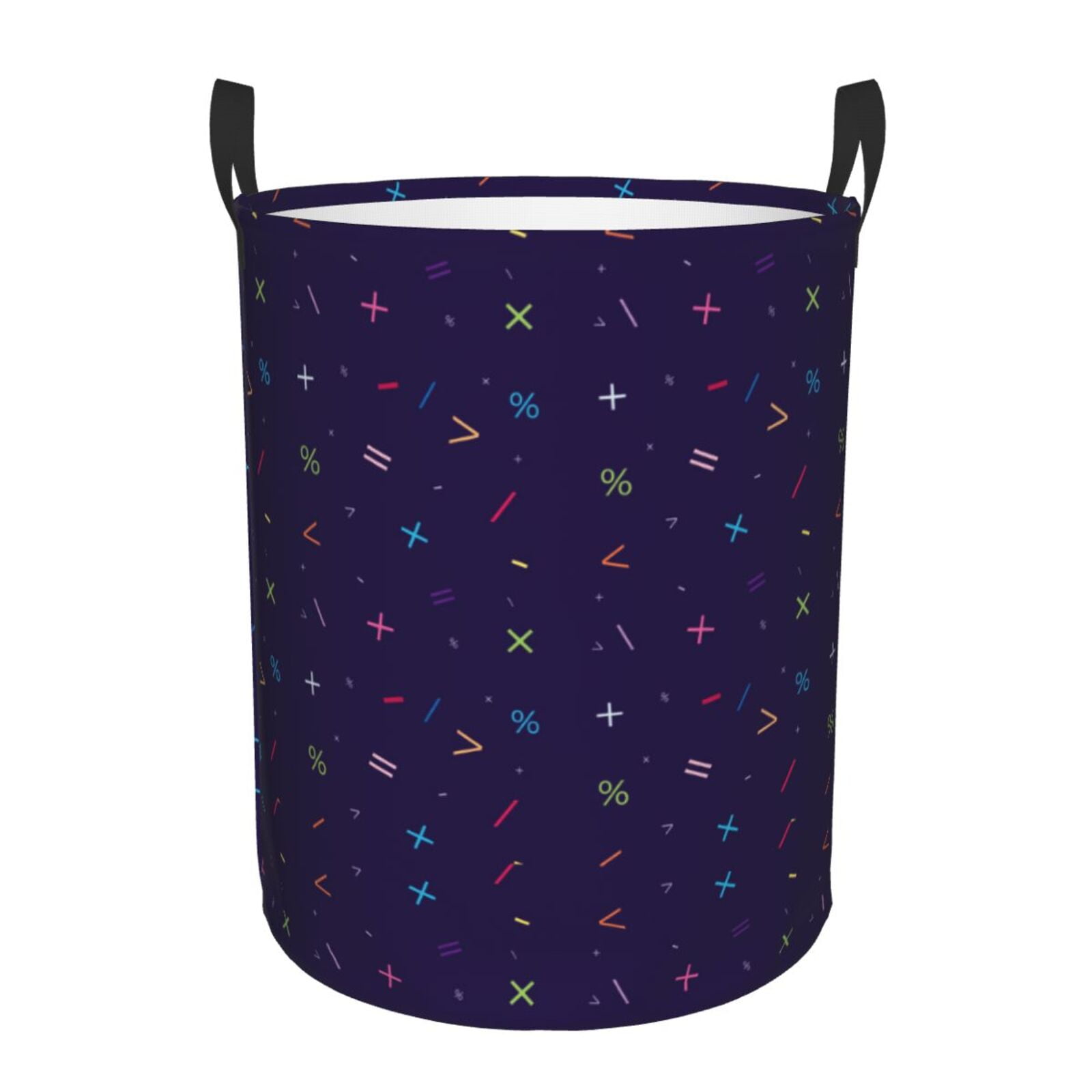 Fotbe Mathematical Symbols Laundry Basket with Handles, Waterproof ...