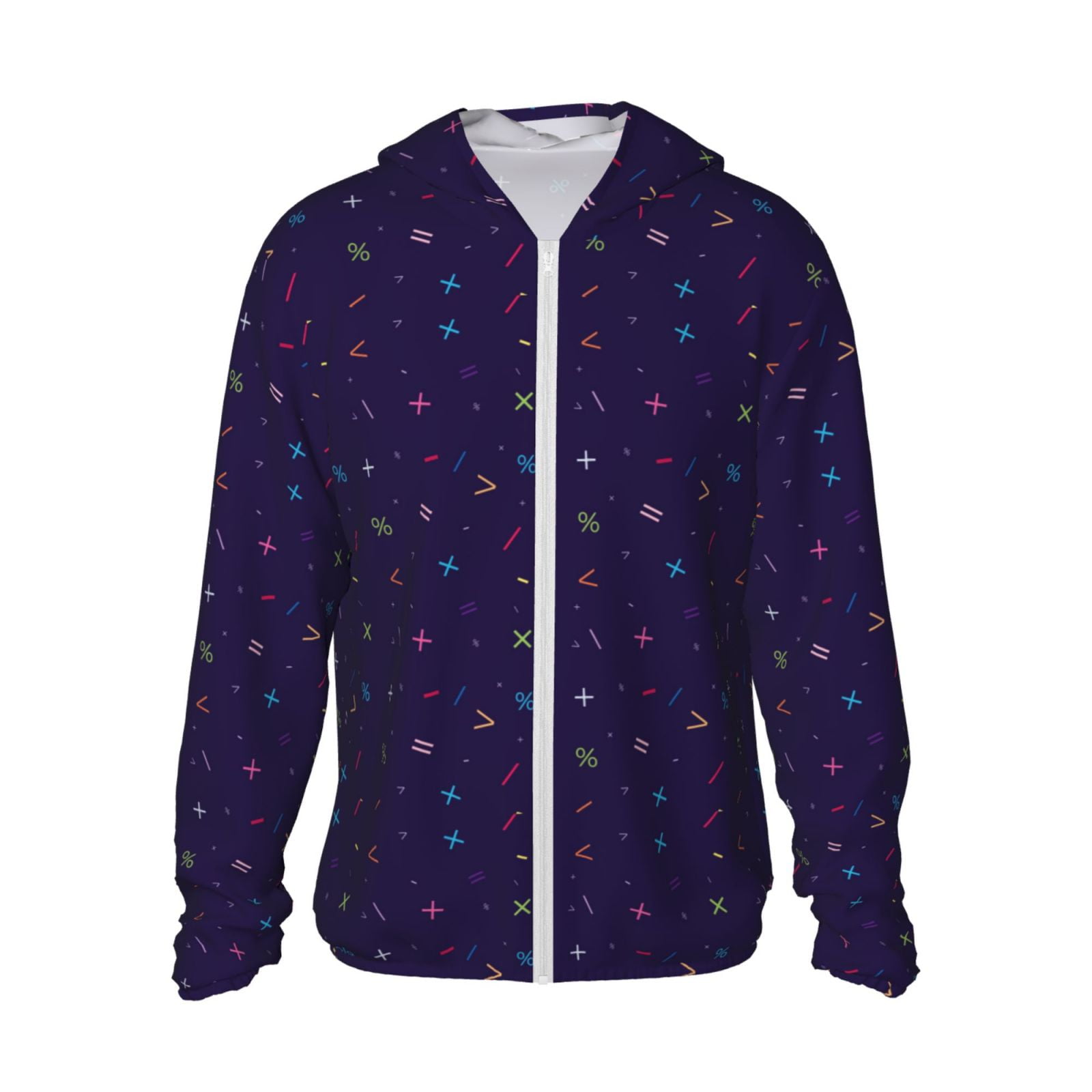 Fotbe Mathematical Symbols Men's Women's UPF 50+ Sun Protection Jacket ...