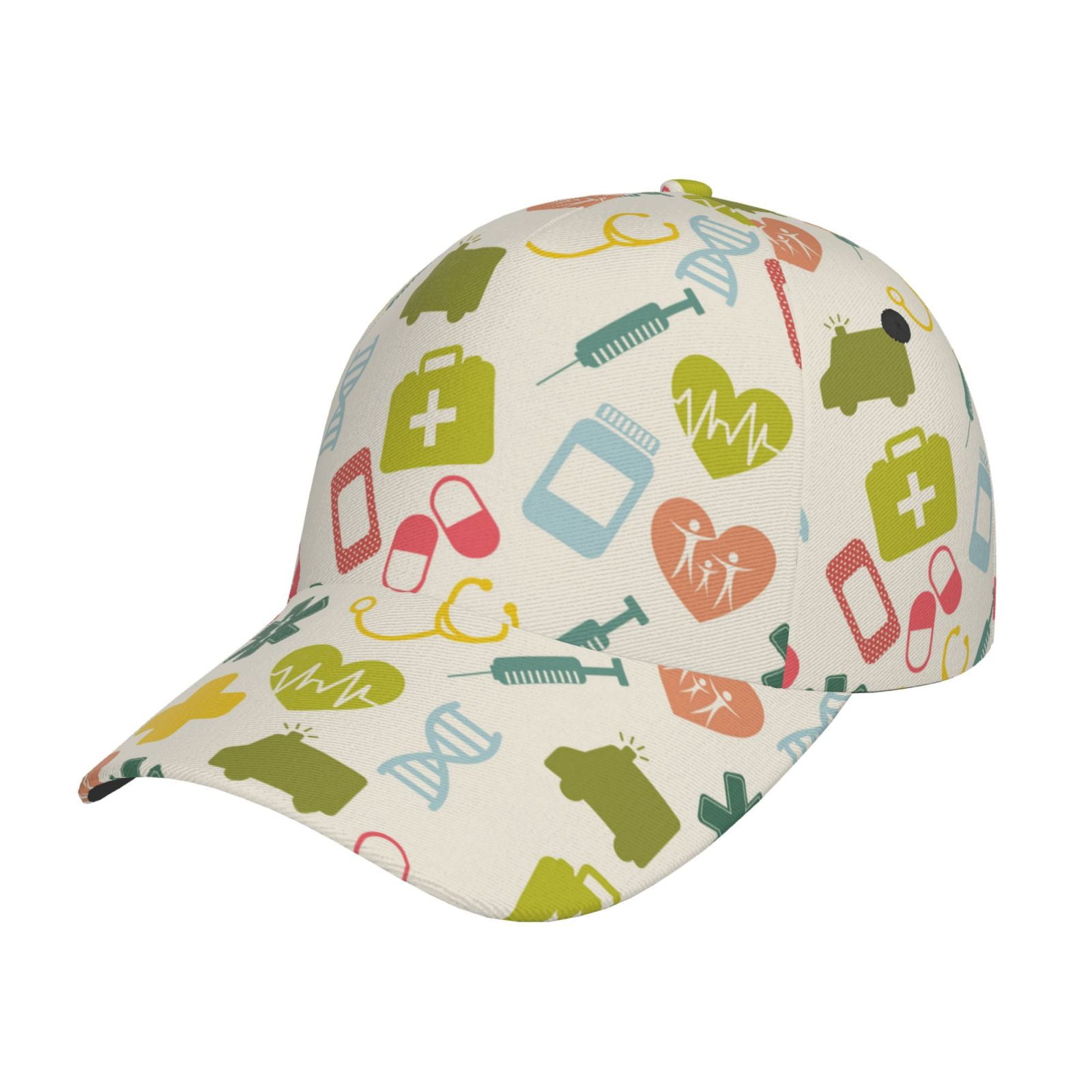 Fotbe Medical Icons Baseball Cap, Medical Icons Print Dad Hat,Outdoor ...