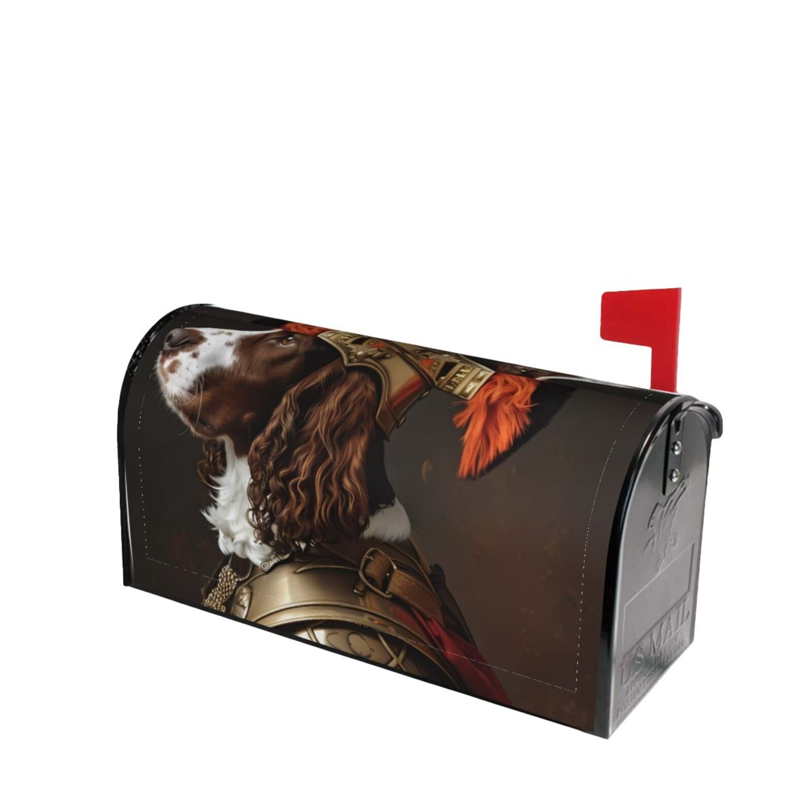 Fotbe Medieval Knight Dog Mailbox Covers Post Letter Box Cover Garden ...