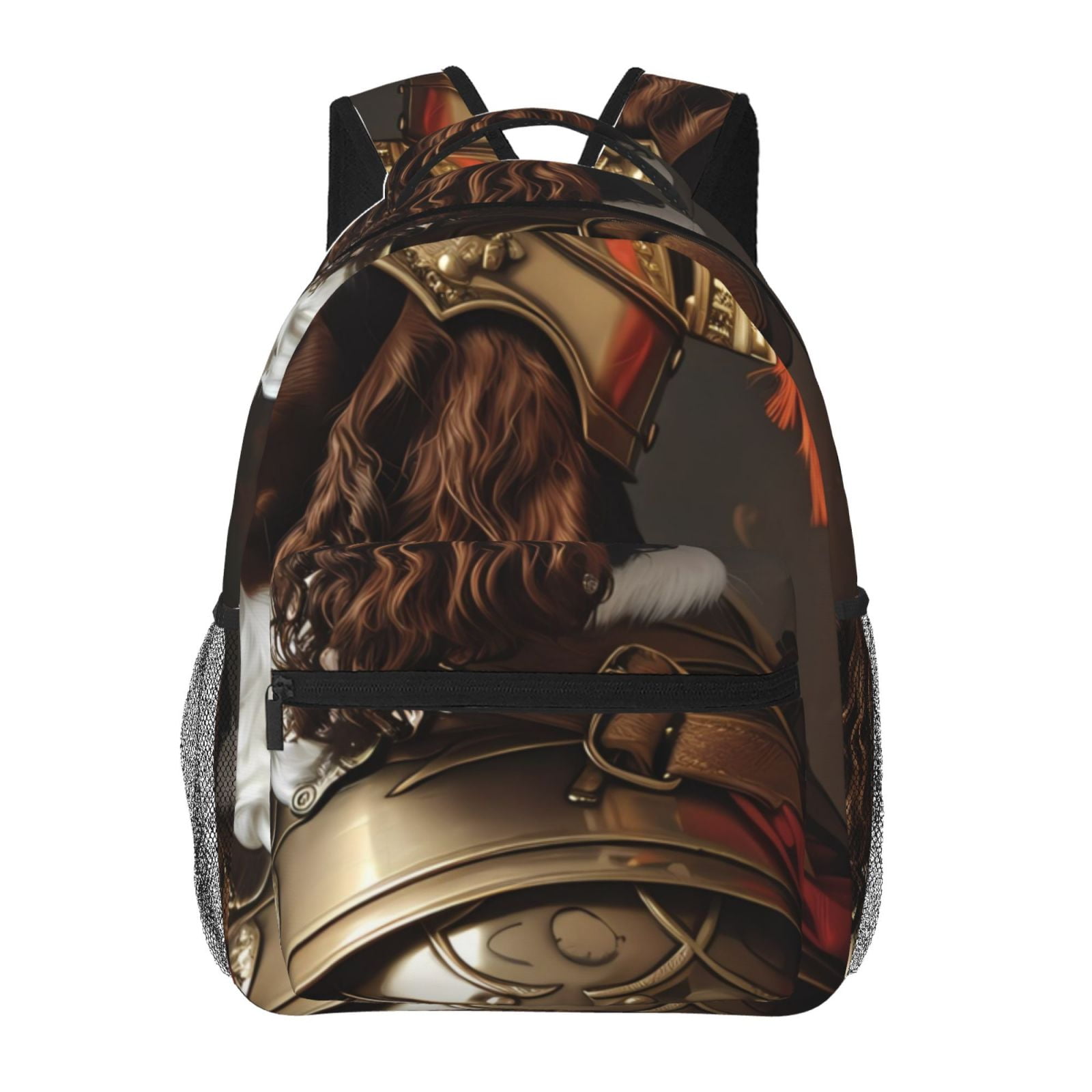 Fotbe Medieval Knight Dog Pattern Casual Backpack for School, Travel ...