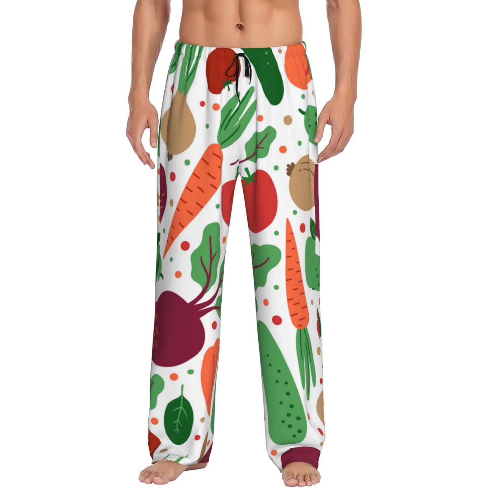 Fotbe Men'S Vegetablesclassic Pajama Pants With Elastic Waist And ...