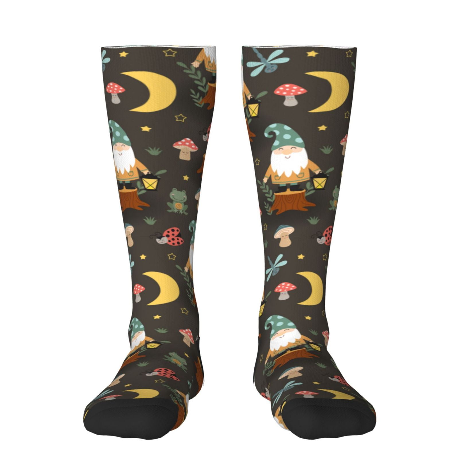 Fotbe Men'S Women'S Funny Gnome Insect Frog Dress Socks Crazy Design ...