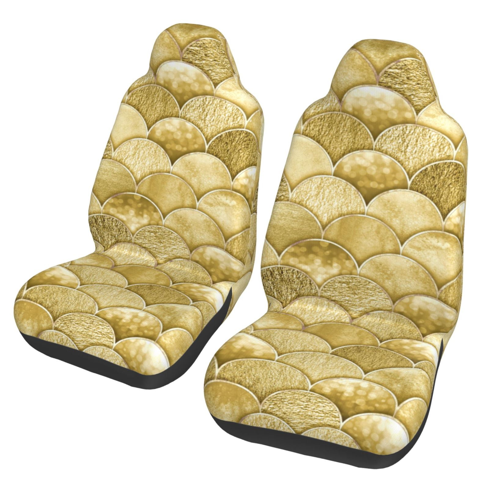 Fotbe Mermaid Fish Scale Pattern Automotive Seat Covers for Cars Trucks ...