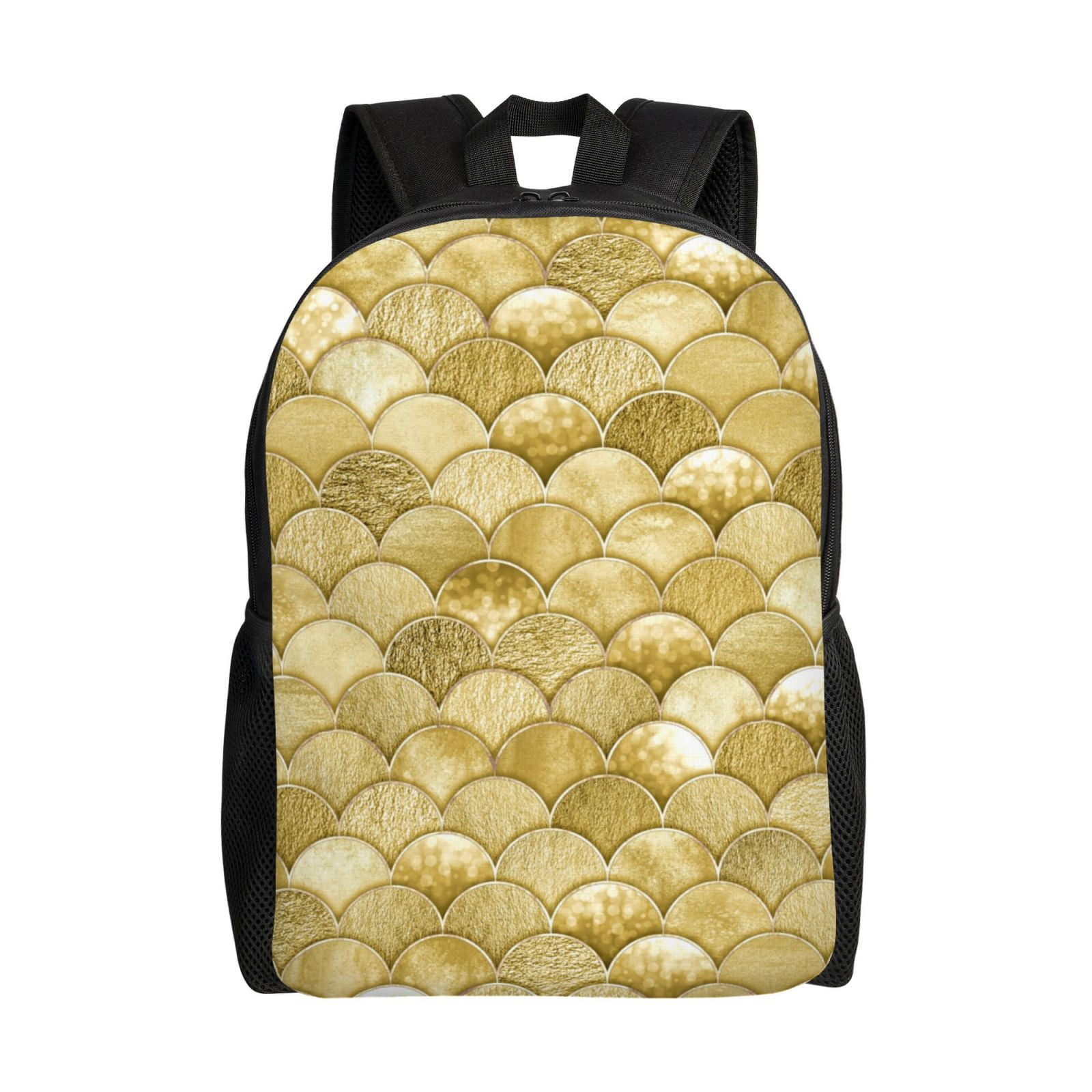 Fotbe Mermaid Fish Scale Travel Laptop Backpack, Business Slim Sturdy ...