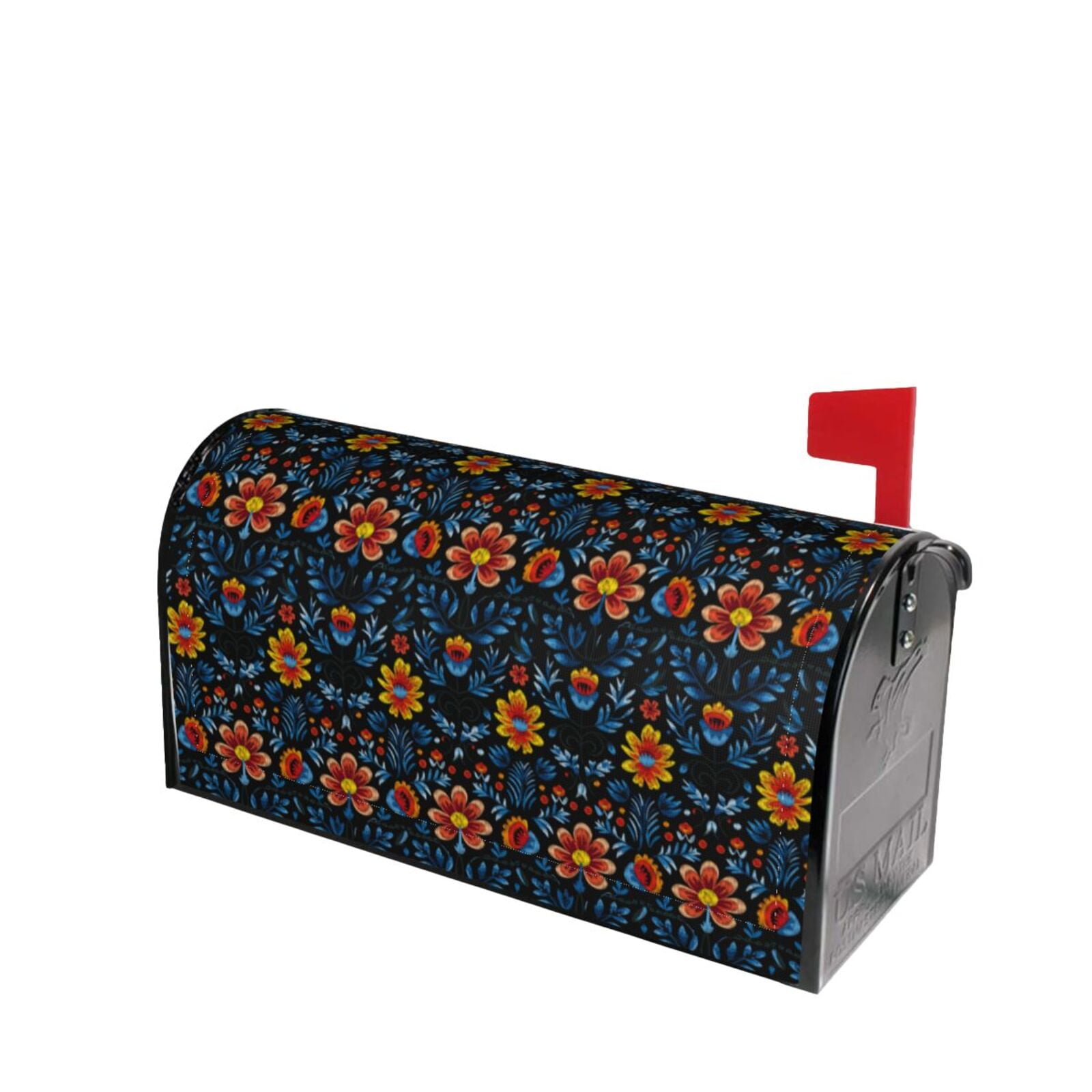 Fotbe Mexican Flower Mailbox Covers Post Letter Box Cover Garden Decor ...