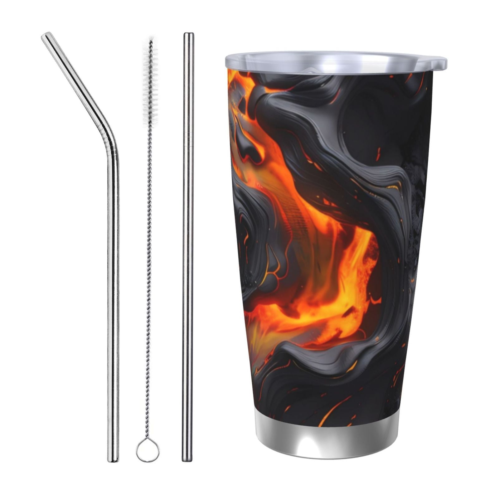 Fotbe Molten Lava Abstract Flow Pattern 20 oz Tumbler Stainless Steel ...