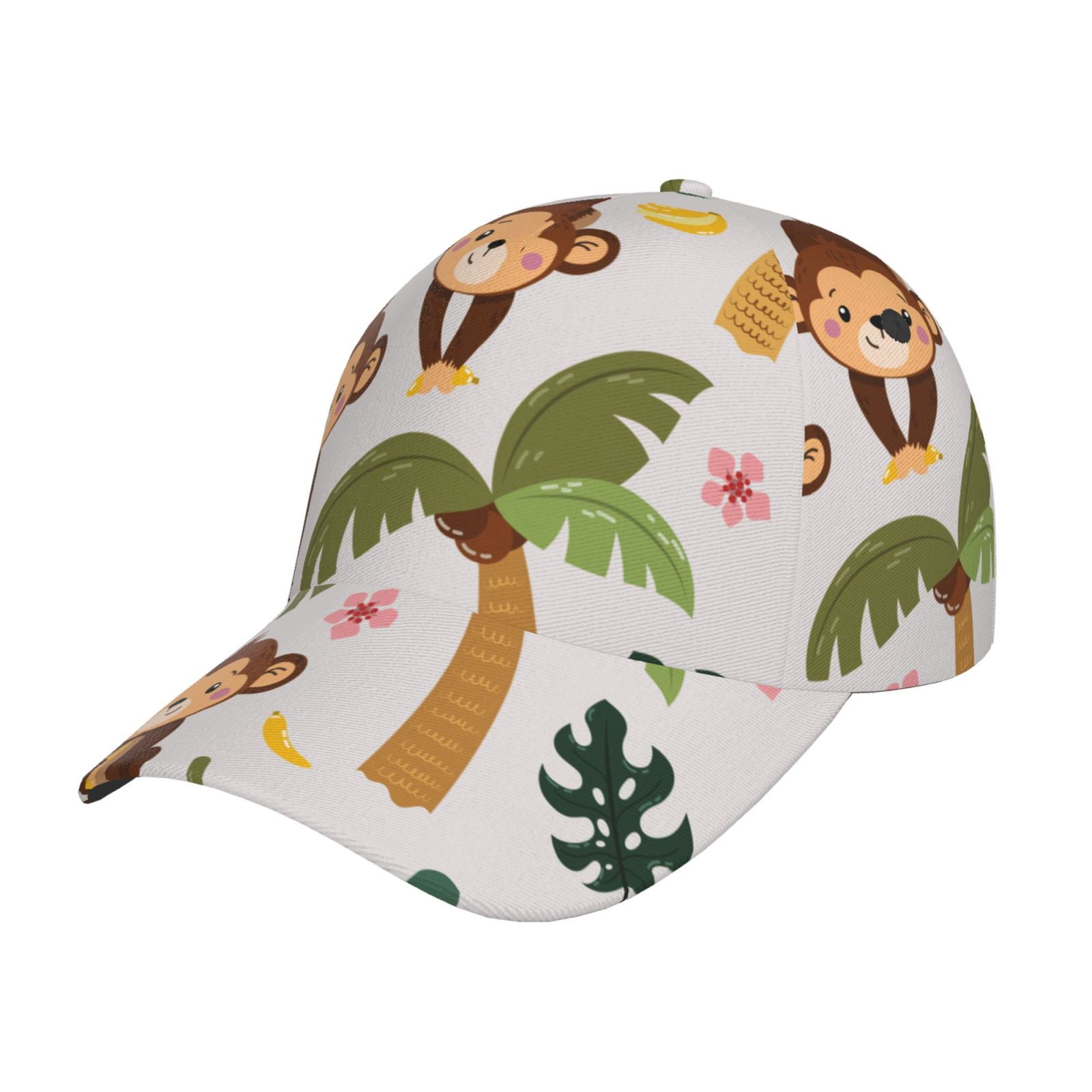 Fotbe Monkeys Swinging From Palms Baseball Cap, Monkeys Swinging From ...