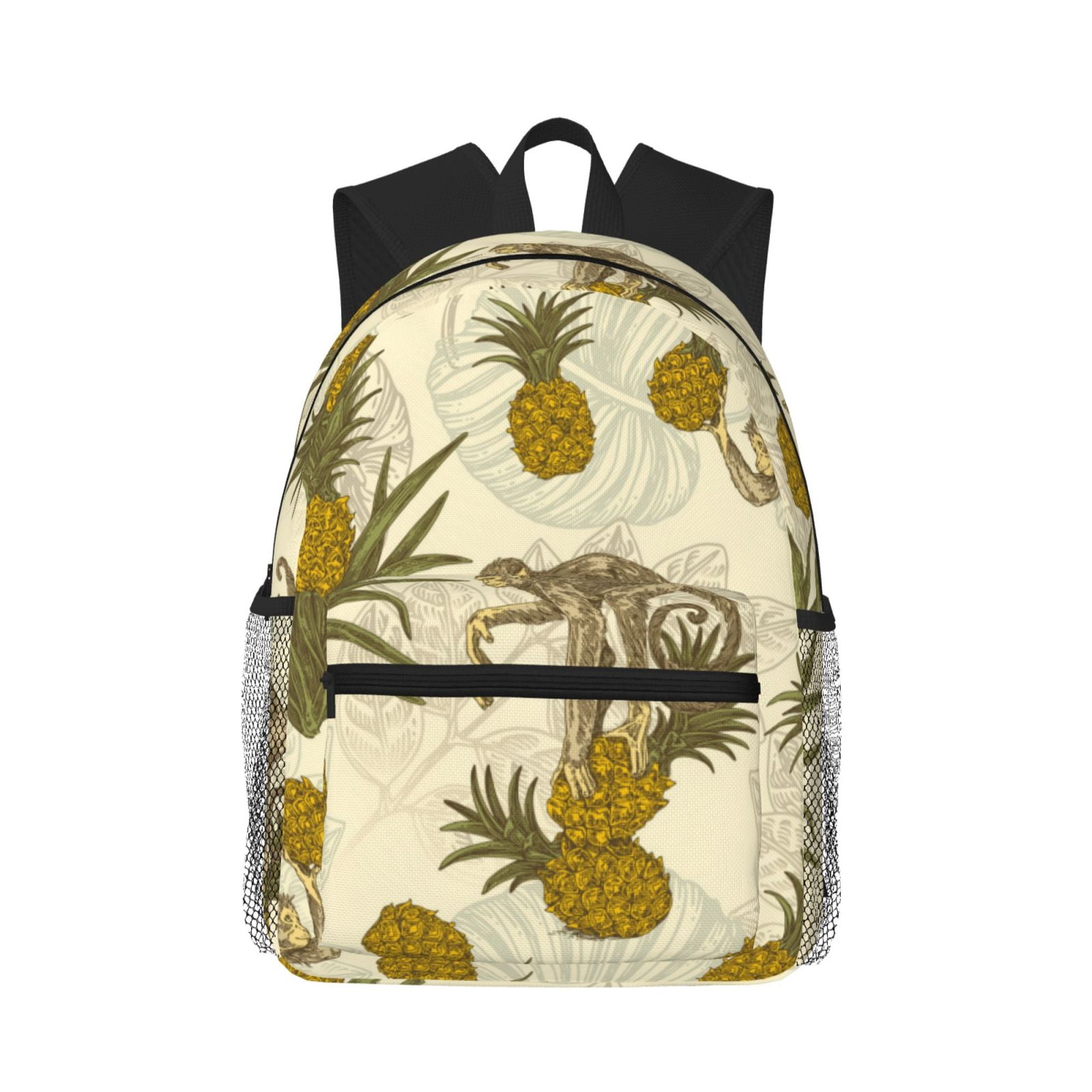 Fotbe Monkeys and Pinealpples Lightweight Casual Laptop Backpack for ...