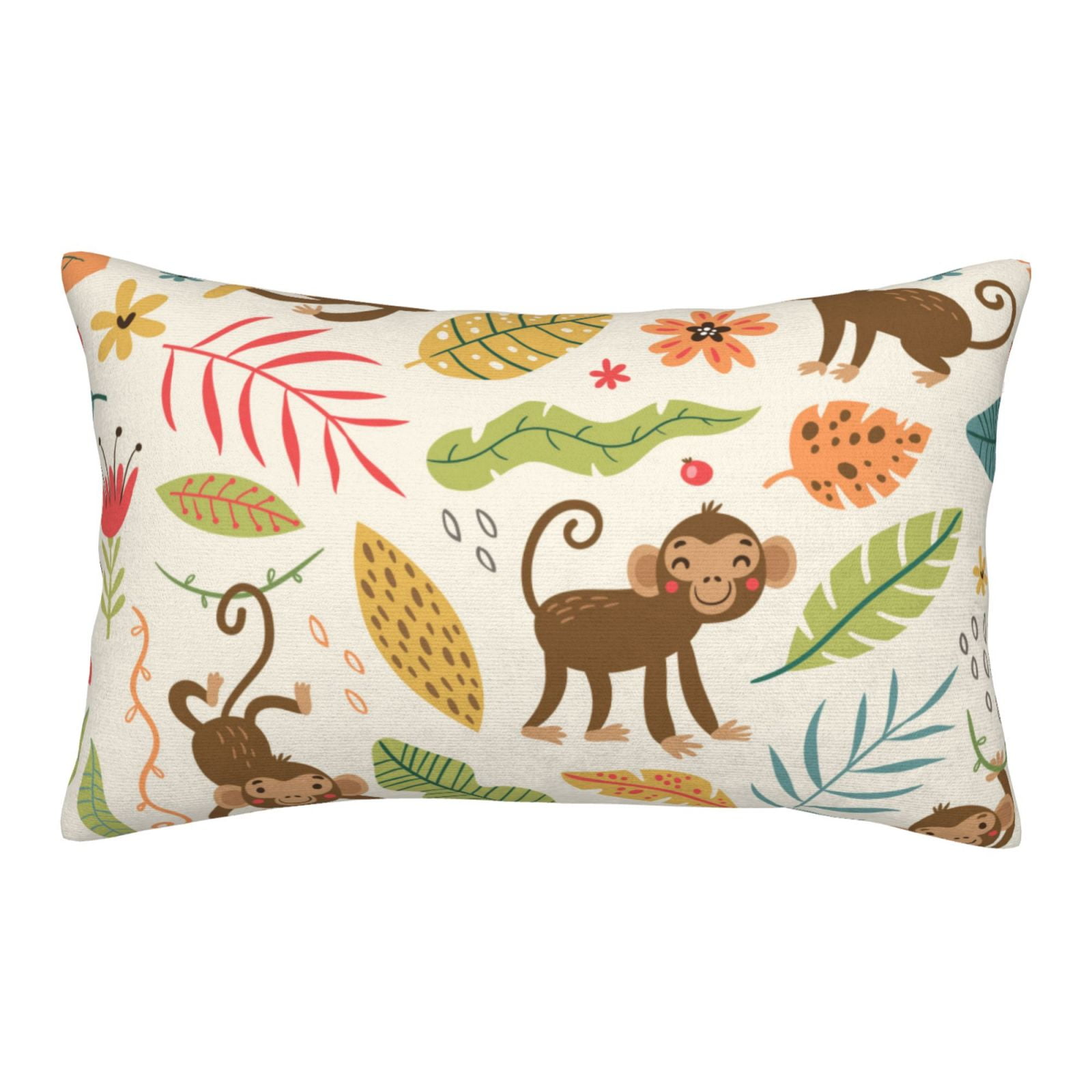 Fotbe Monkeys in the Jungle Pillow Cases - Envelope Closure - Luxury ...
