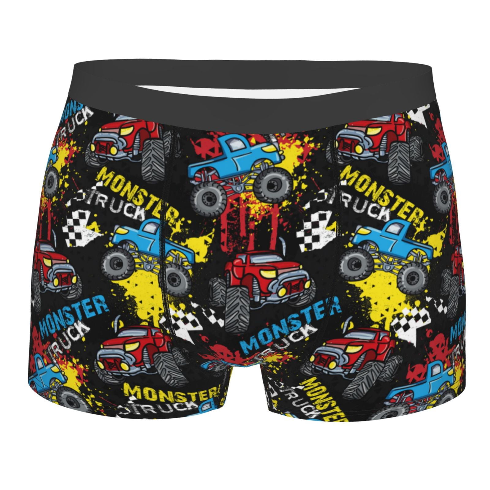 Fotbe Monster Car Men’s Total Support Pouch Boxer Briefs, X-Temp ...