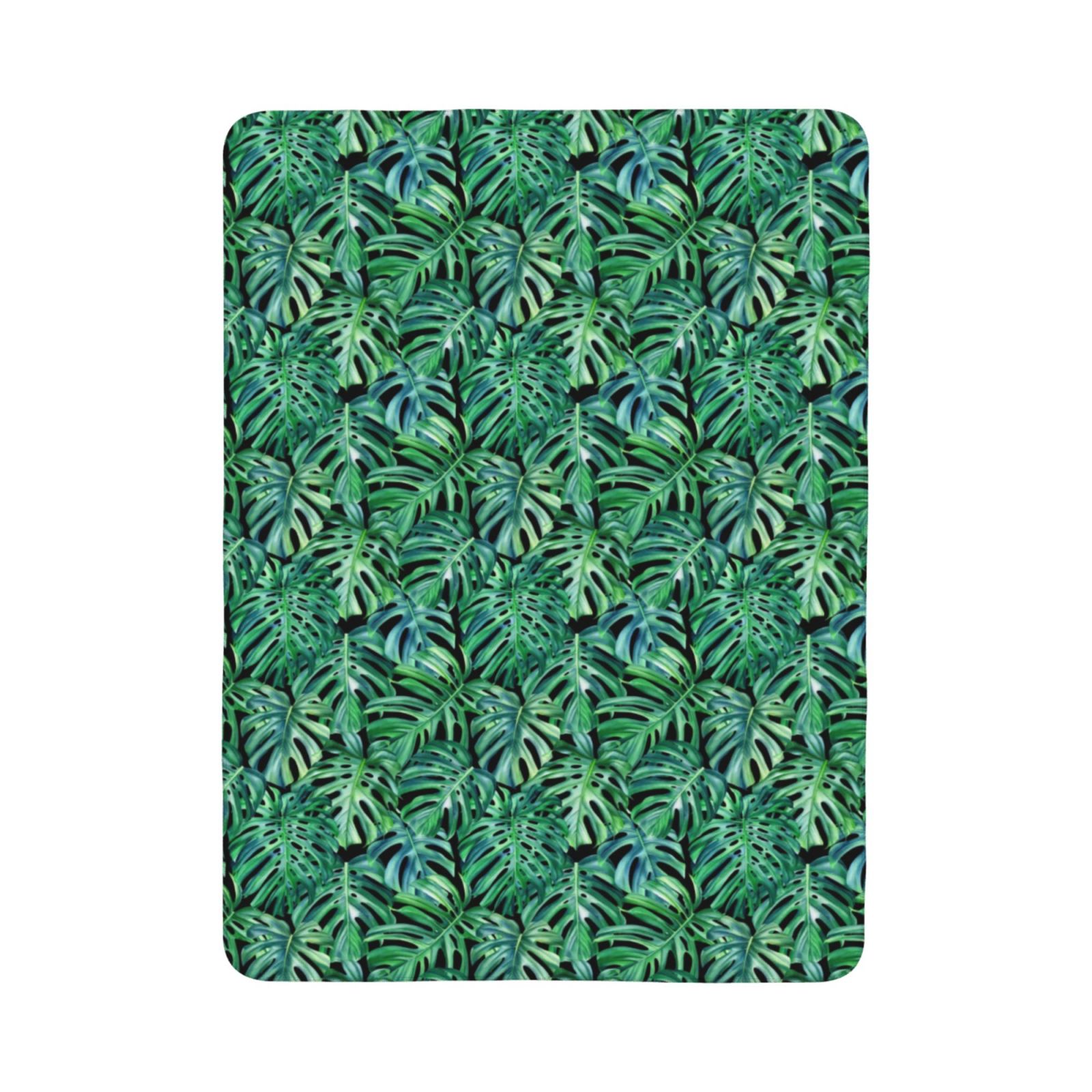 Fotbe Monstera Leaves Pattern Portable Diaper Changing Pad - Waterproof ...