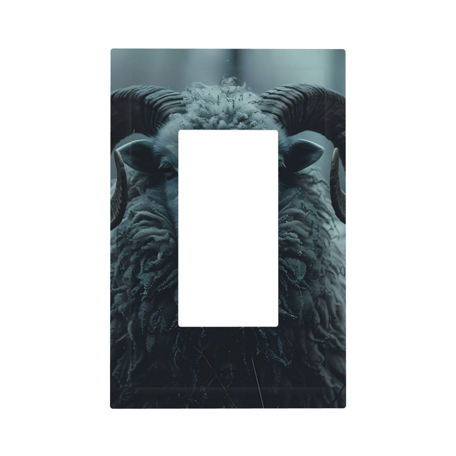 Fotbe Moody Ram Portrait Print Duplex Receptacle Wall Plate, 1-Gang 5.0 ...
