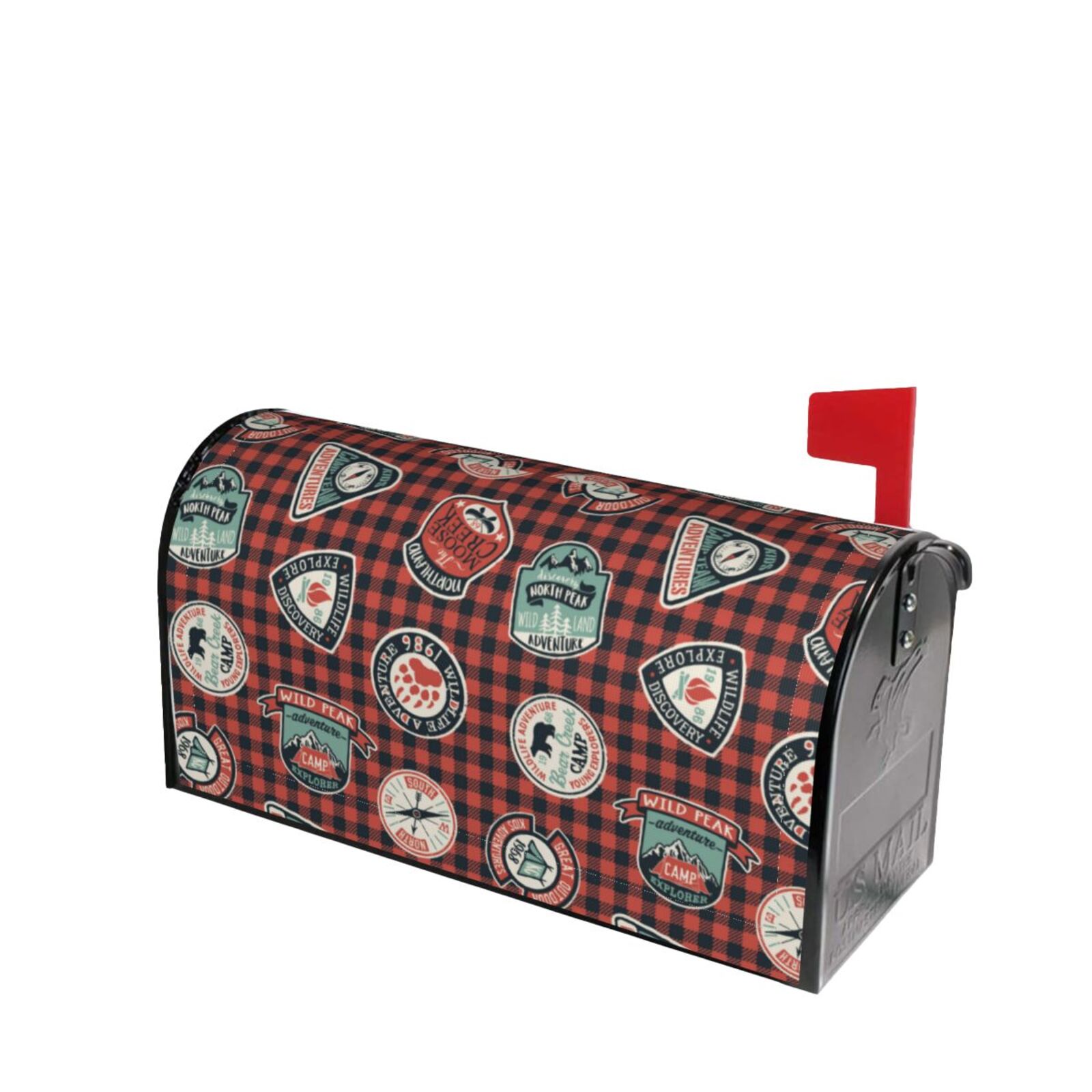 Fotbe Mountain Adventure Badges Mailbox Covers Post Letter Box Cover ...