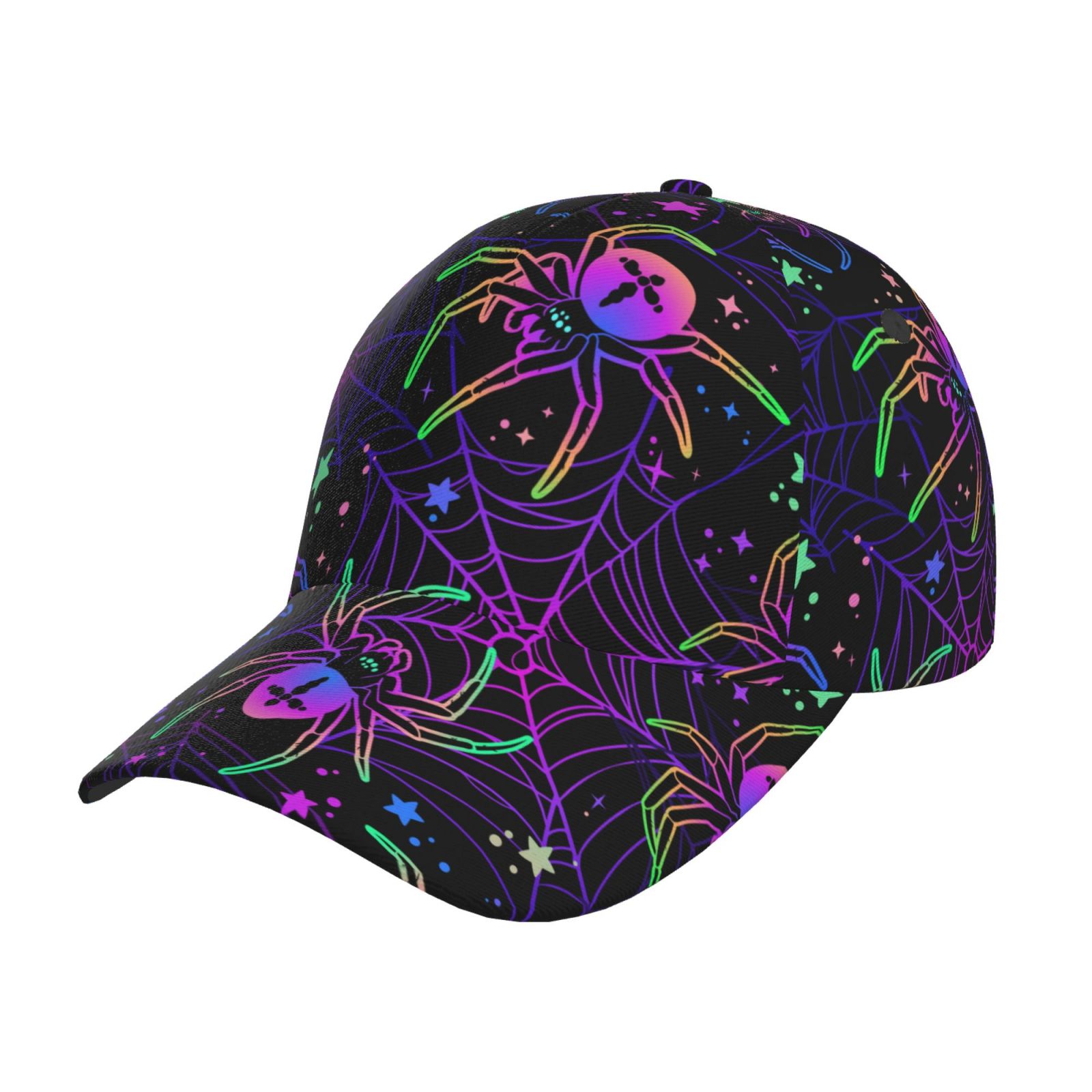 Fotbe Multi-Colored Spiders Baseball Cap, Multi-Colored Spiders Print ...