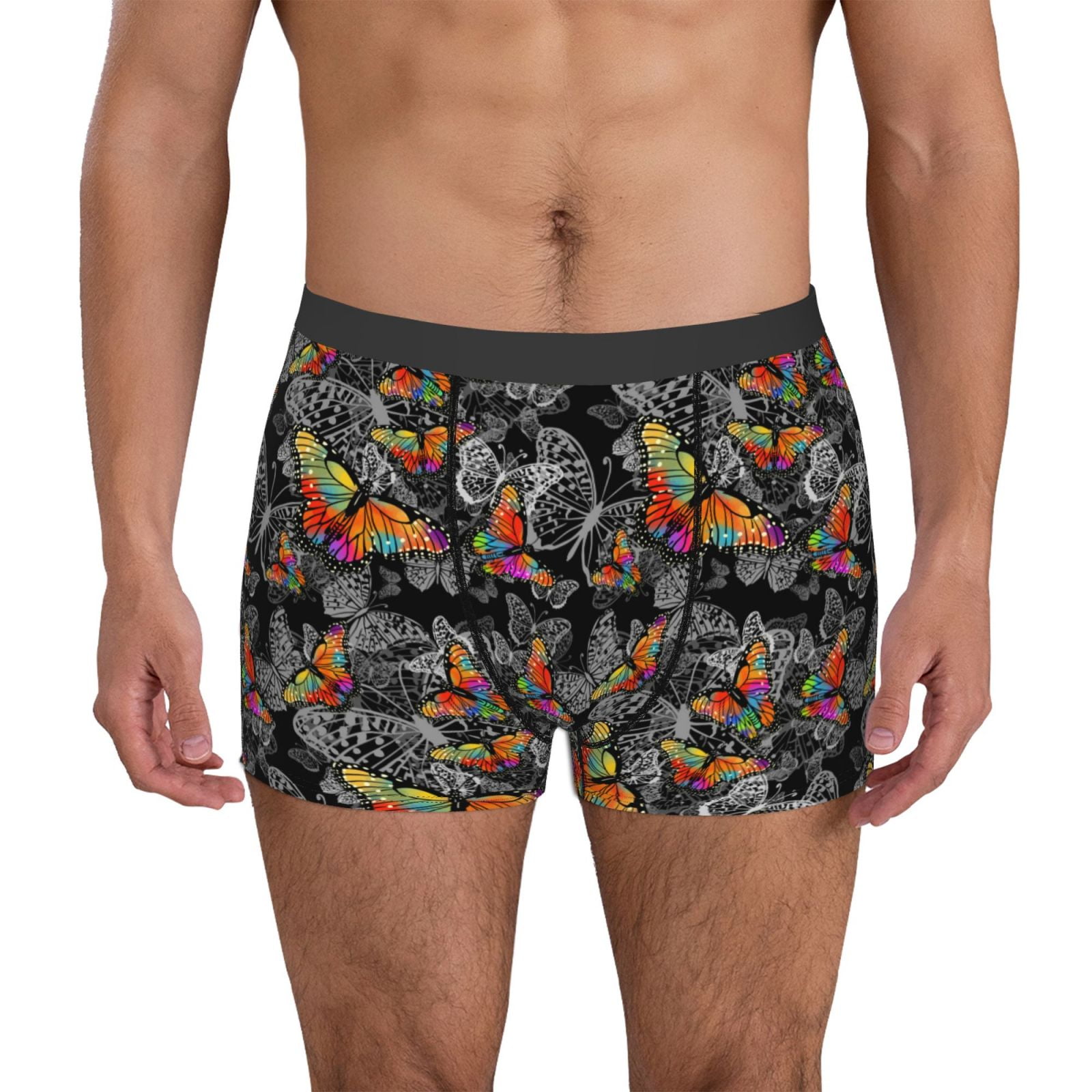 Fotbe Multicolored Butterflies C Men’s Total Support Pouch Boxer Briefs ...