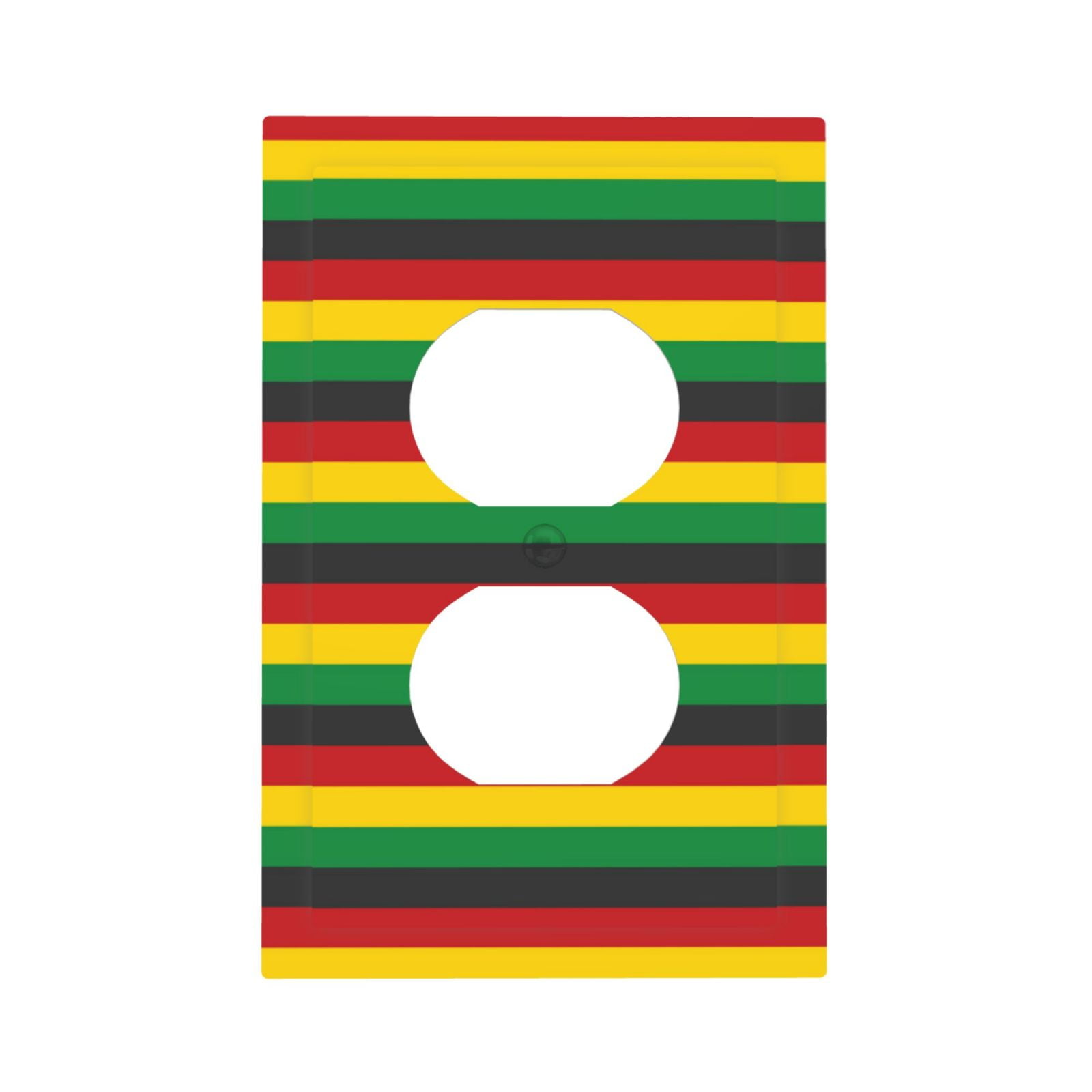 Fotbe Music Colors 1 Print Duplex Receptacle Wall Plate, 1-Gang 5.0" x3 ...