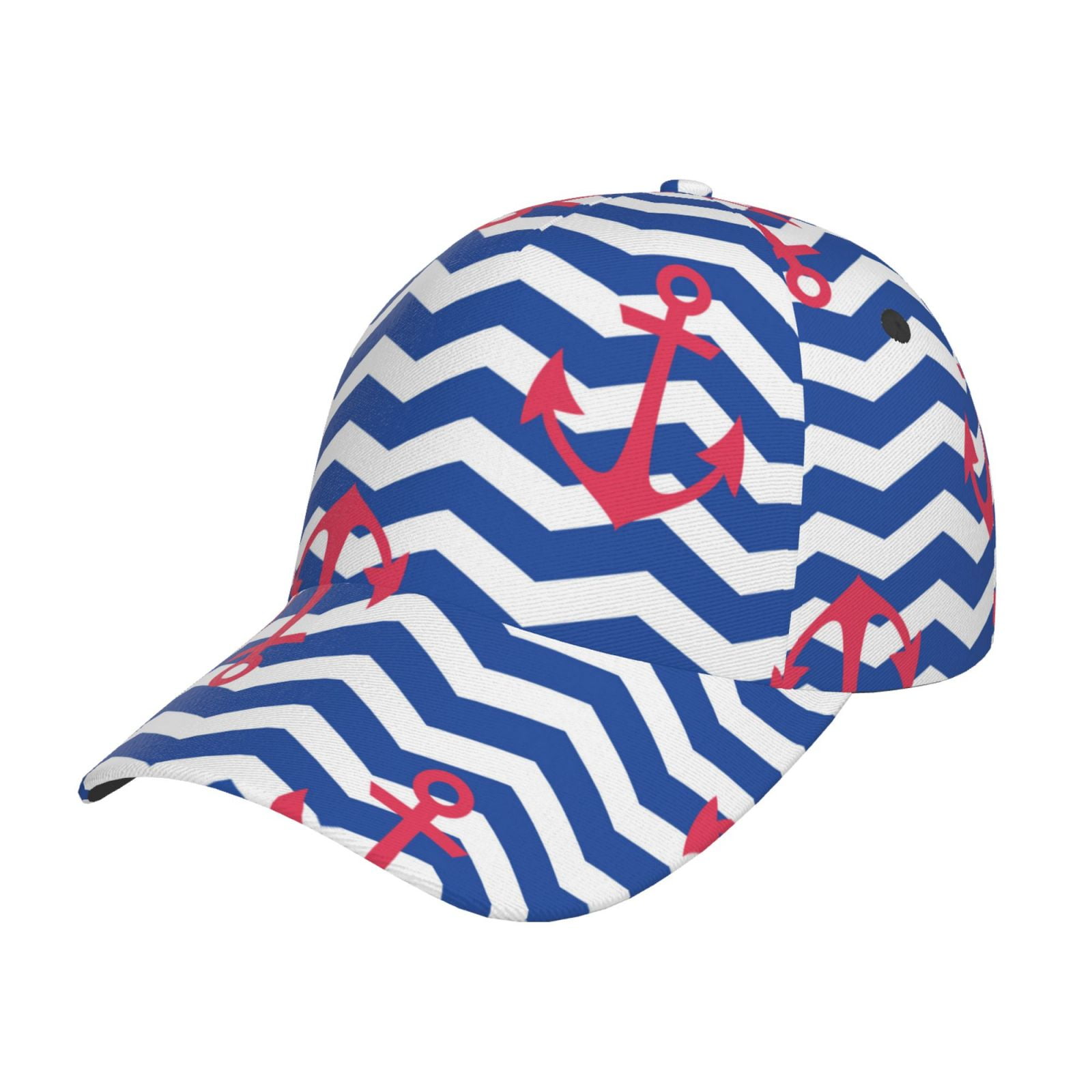 Fotbe Nautical Anchors Baseball Cap, Nautical Anchors Print Dad Hat,Outdoor Hat,Adjustable ...