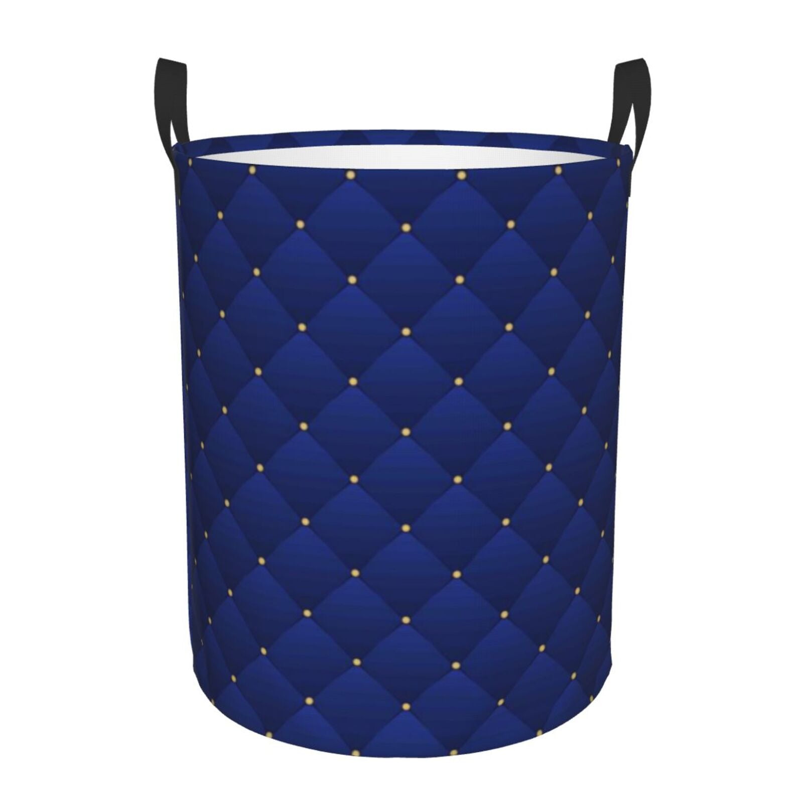 Fotbe Navy Blue Laundry Basket with Handles, Waterproof Large Laundry ...